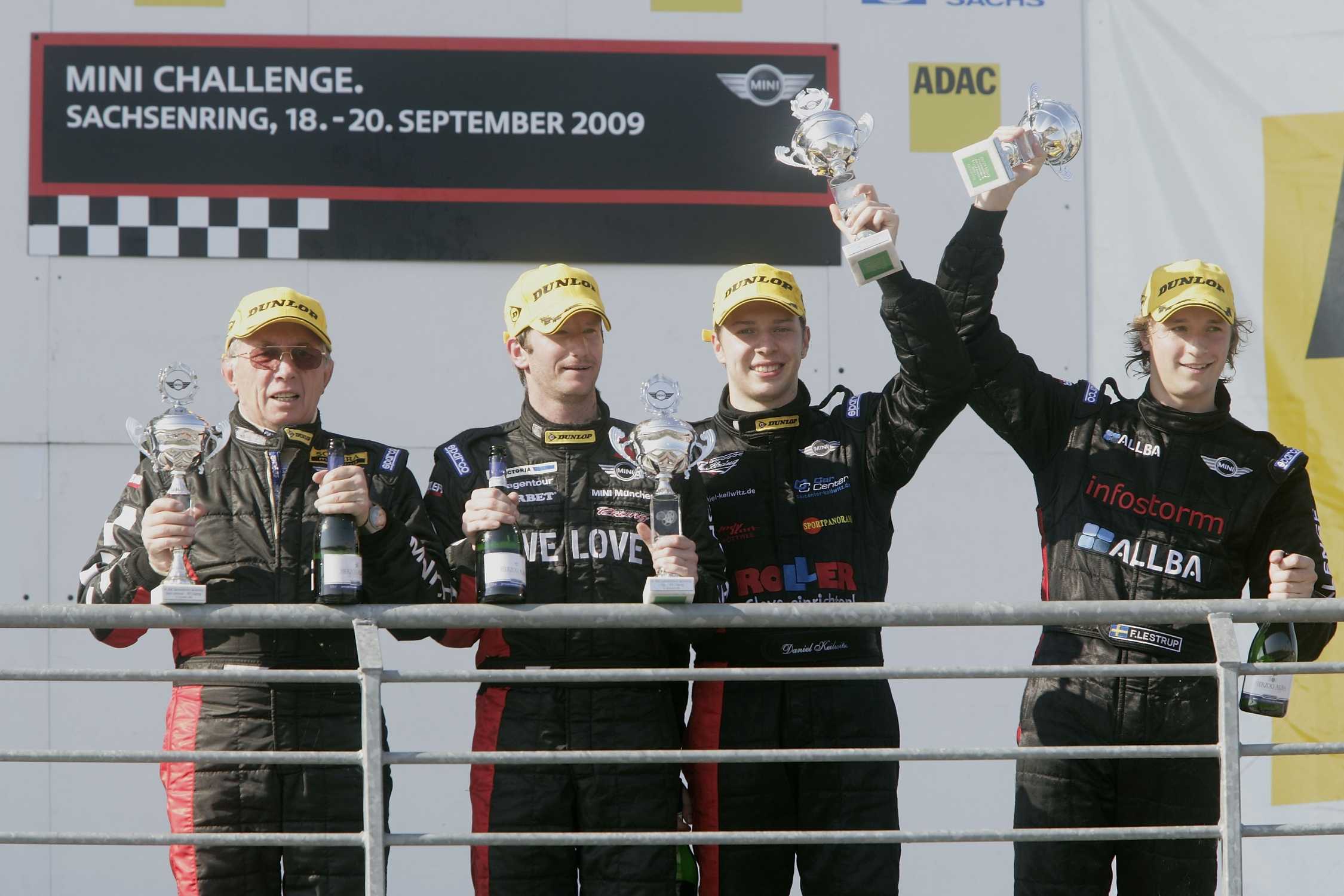 Das Podium des 13. Wertungslaufs: Sieger der Gentleman-Wertung Harald ...