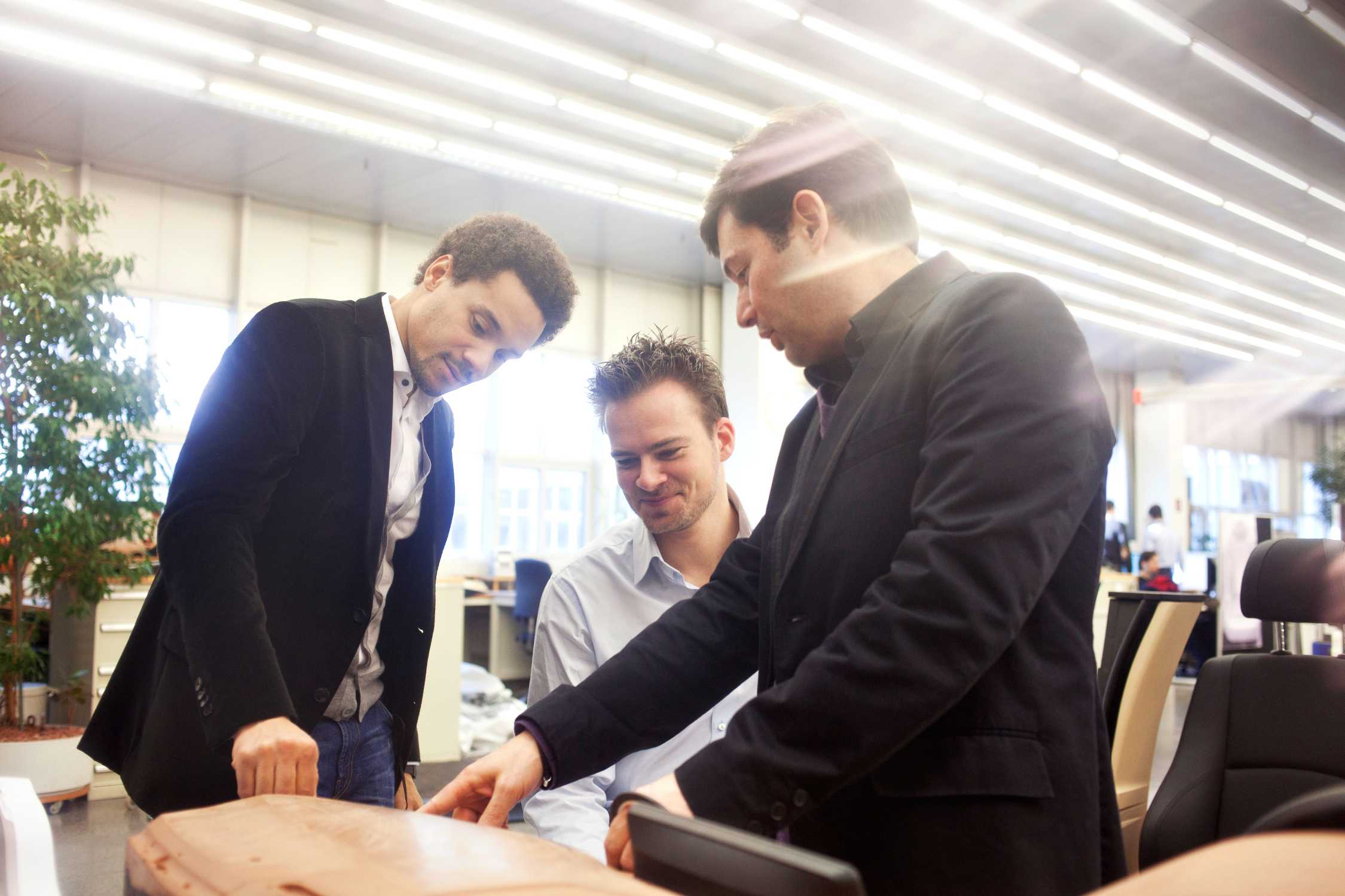 Designer team working on the interior design of the new BMW 3 Series ...