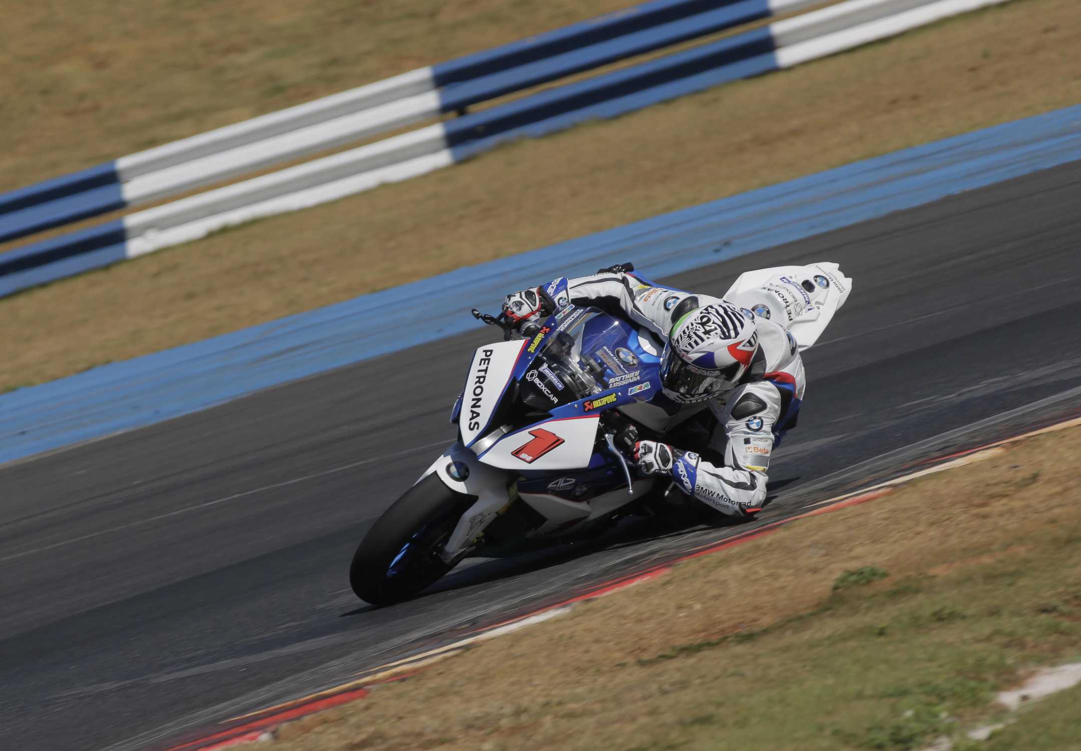 Goiania (BRA) 28th June 2015. Team BMW Petronas Alex Barros Rider ...