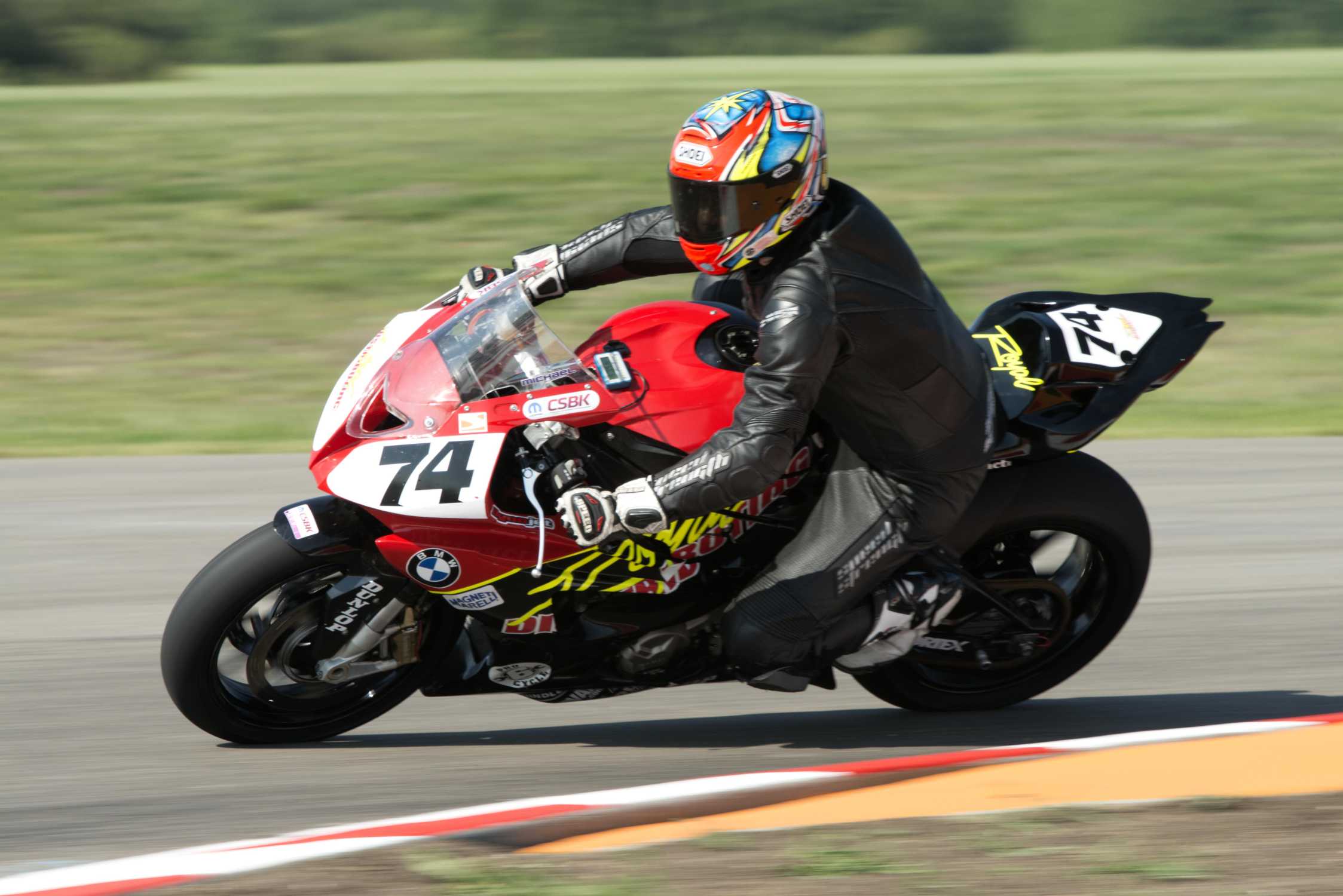 Edmonton (CAN) 12nd July 2015. Team BMW Racing Team Rider Michael Leon ...