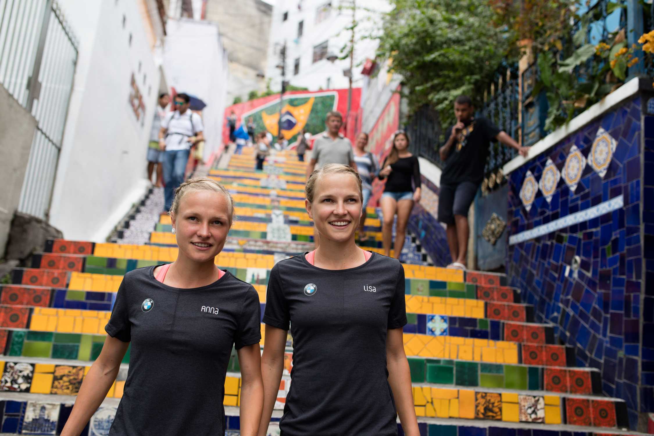 Rio de Janeiro (BR), 15.-28. Juli 2015. Anna Hahner, Lisa Hahner ...