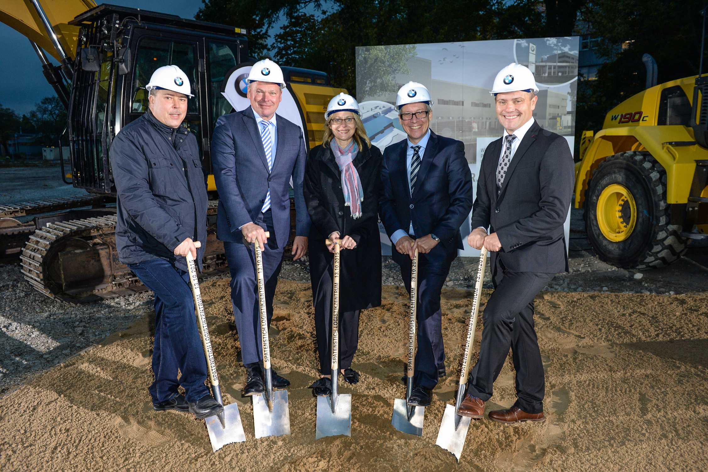 BMW Group Werk Berlin – Spatenstich für neues Logistikzentrum: (v.l.n.r ...