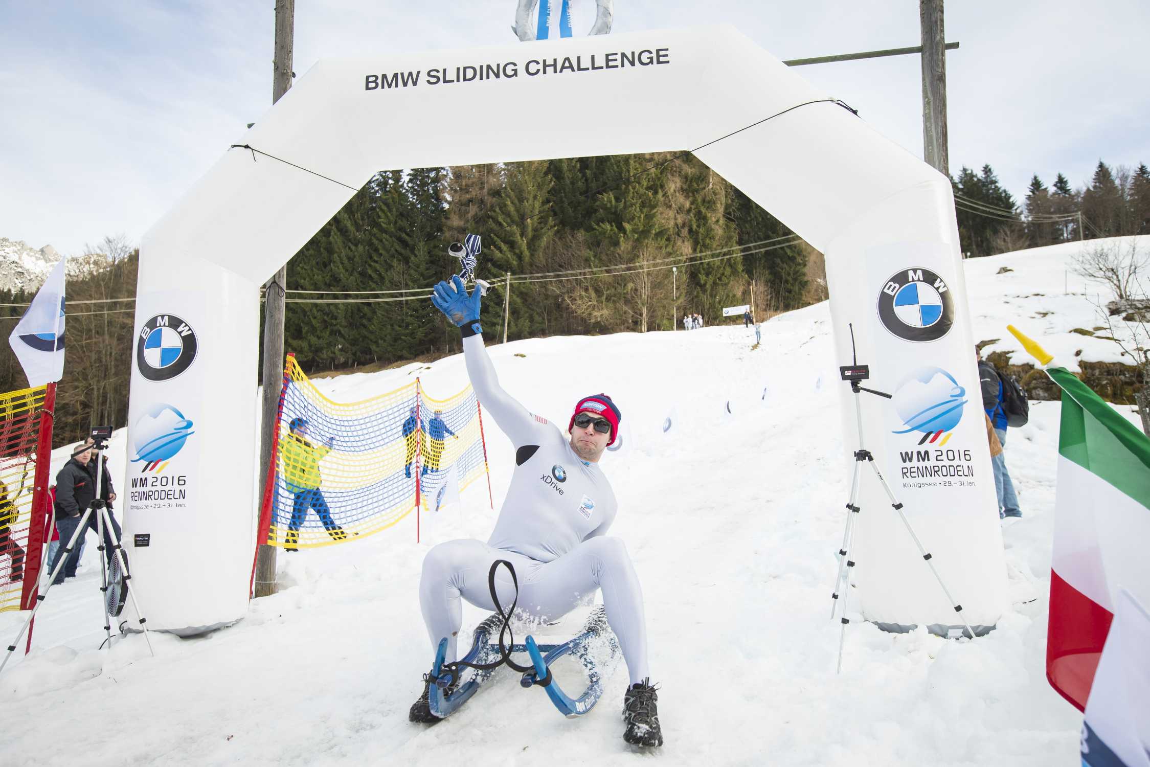 BMW Sliding Challenge. Chris Mazdzer. © BMW AG (1/2016).