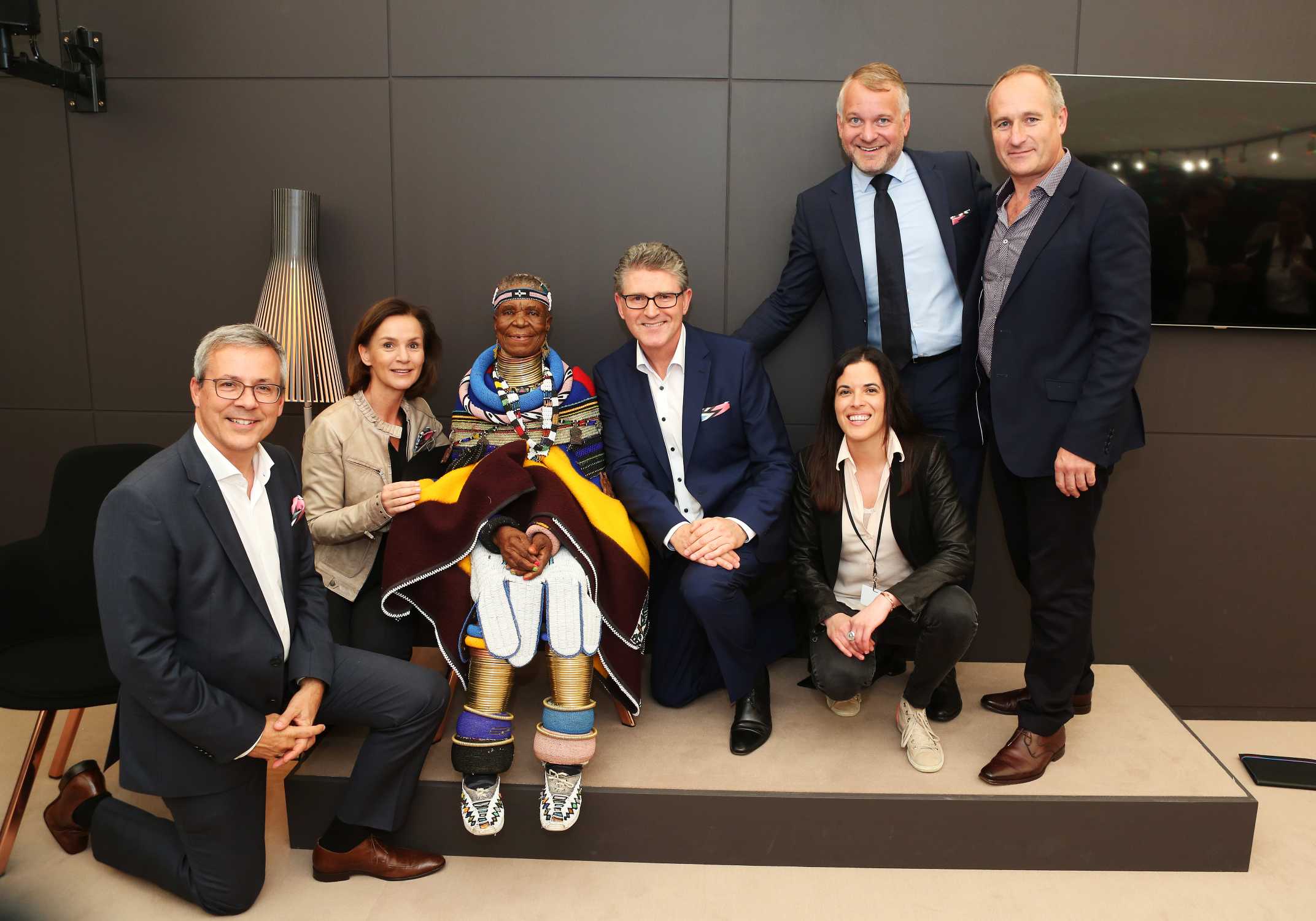 Frieze Art Fair: Opening reception of BMW 7 Series Lounge, October 5, 2016: (from left to right ...