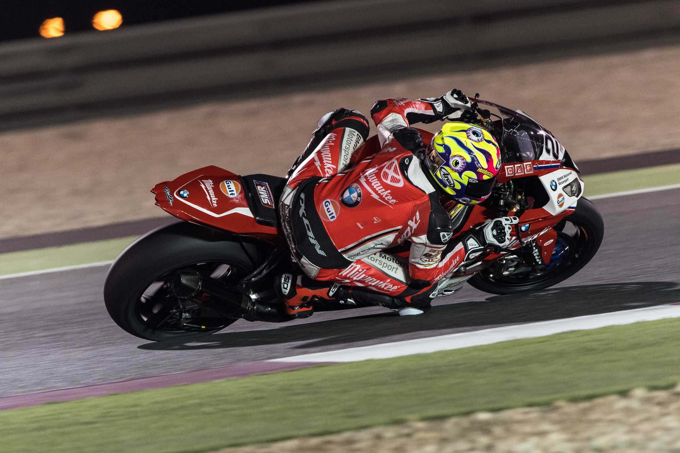 Doha (QAT) WorldSBK 28th October 2016. Team Milwaukee BMW Rider Karel ...