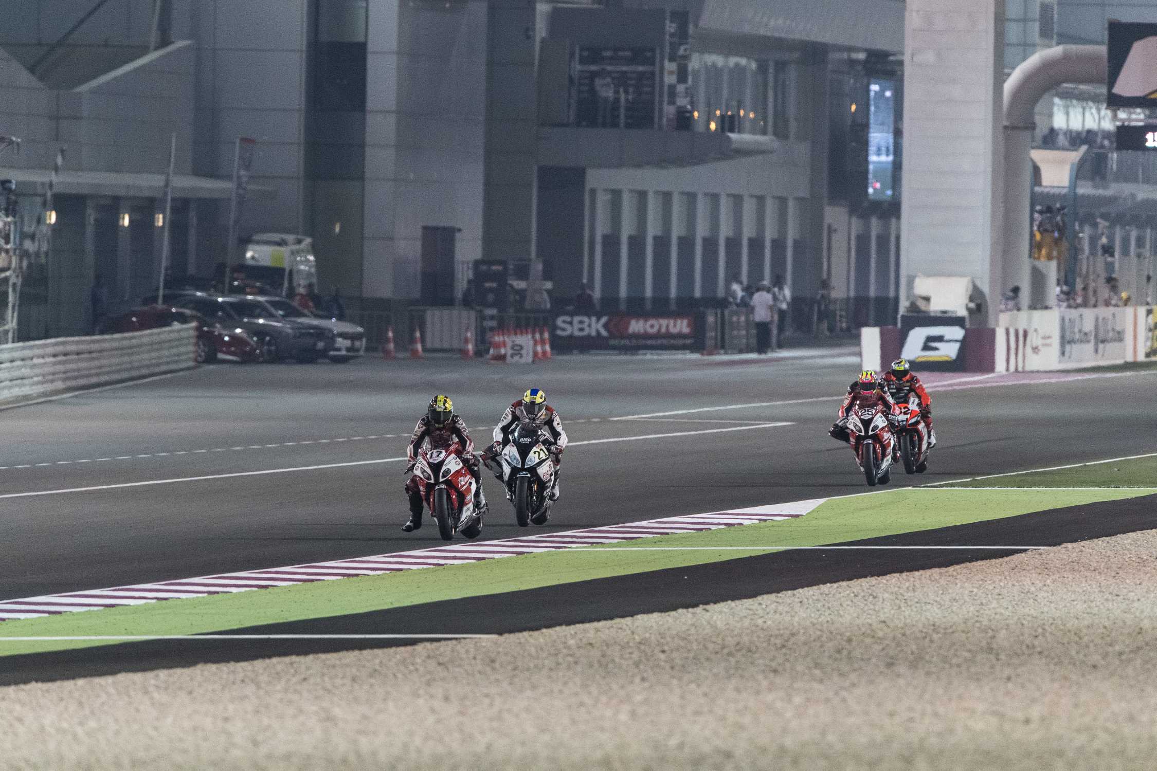 Doha (QAT) WorldSBK 29th October 2016. Team Milwaukee BMW Rider Karel ...