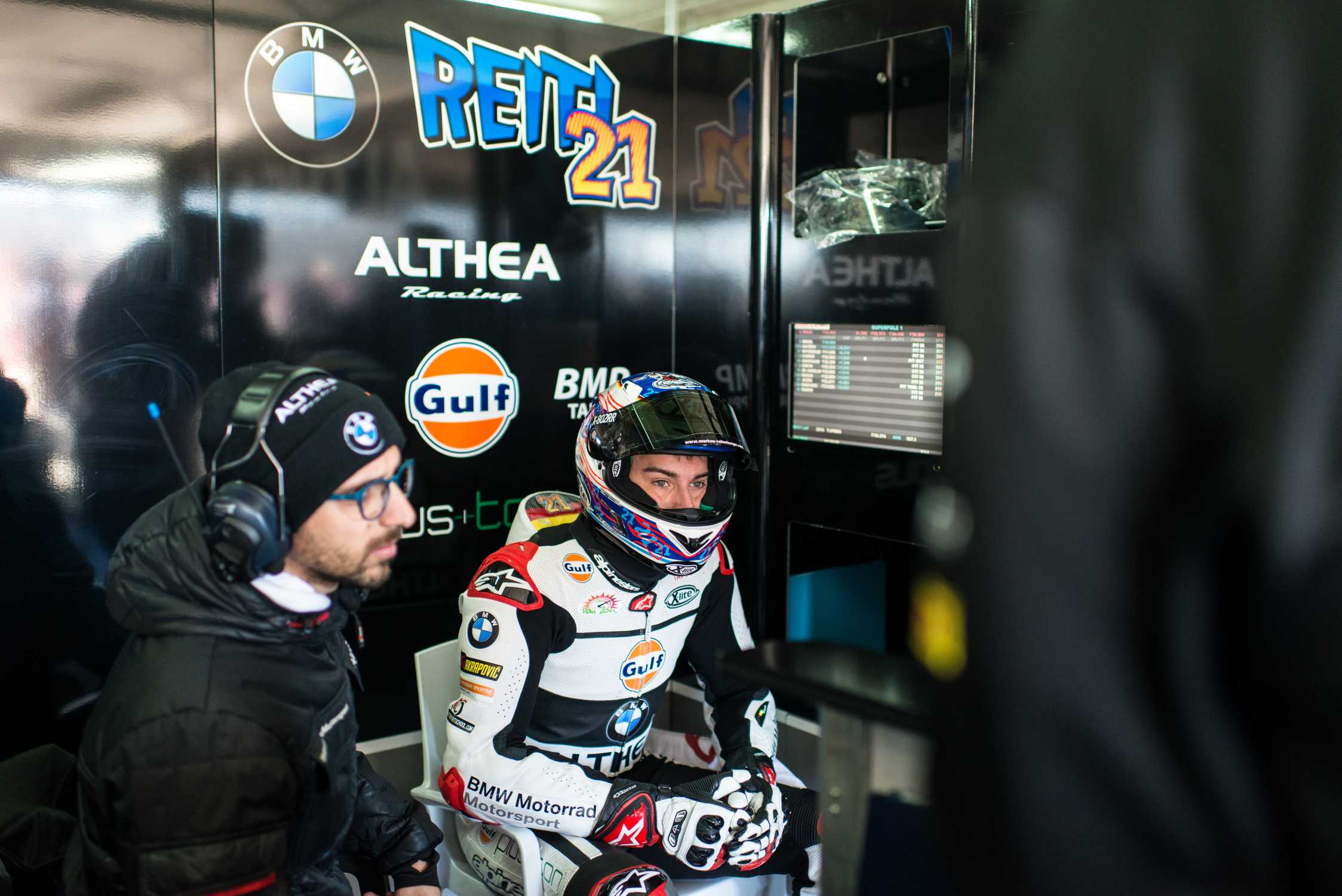 Aragon (SPA) WorldSBK 01st April 2017. Althea BMW Racing Team Rider ...