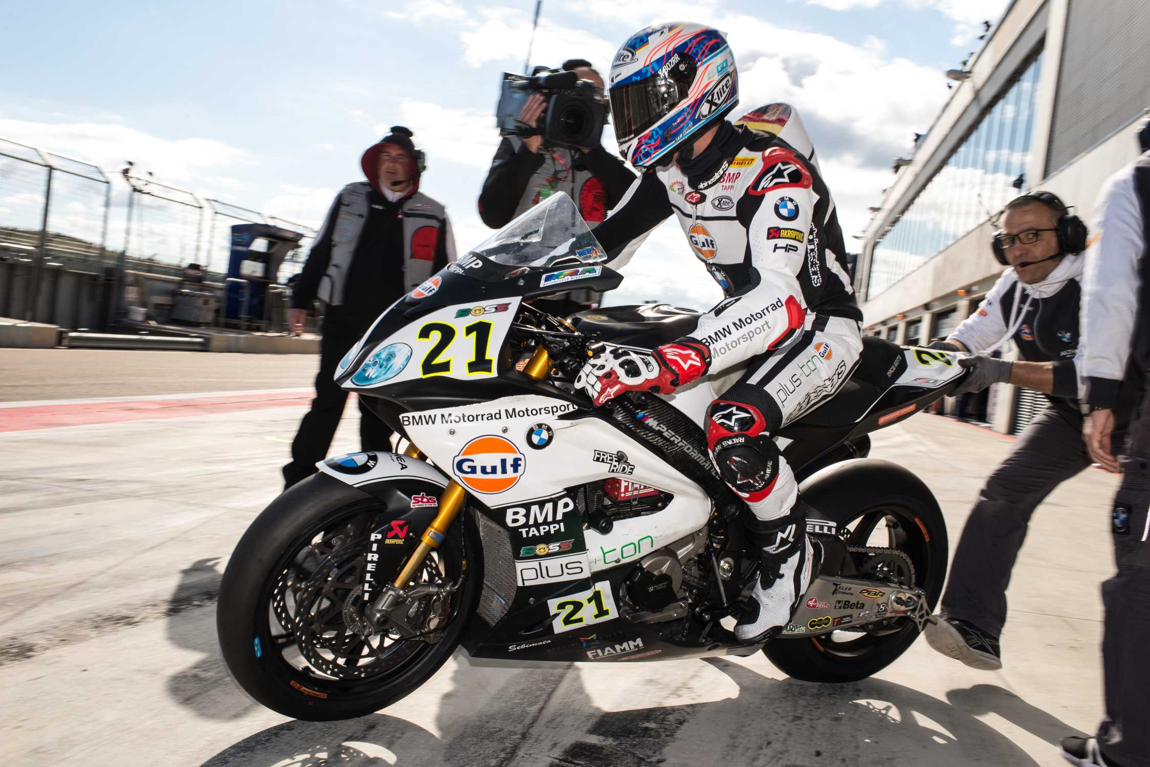 Aragon (SPA) WorldSBK 01st April 2017. Althea BMW Racing Team Rider ...