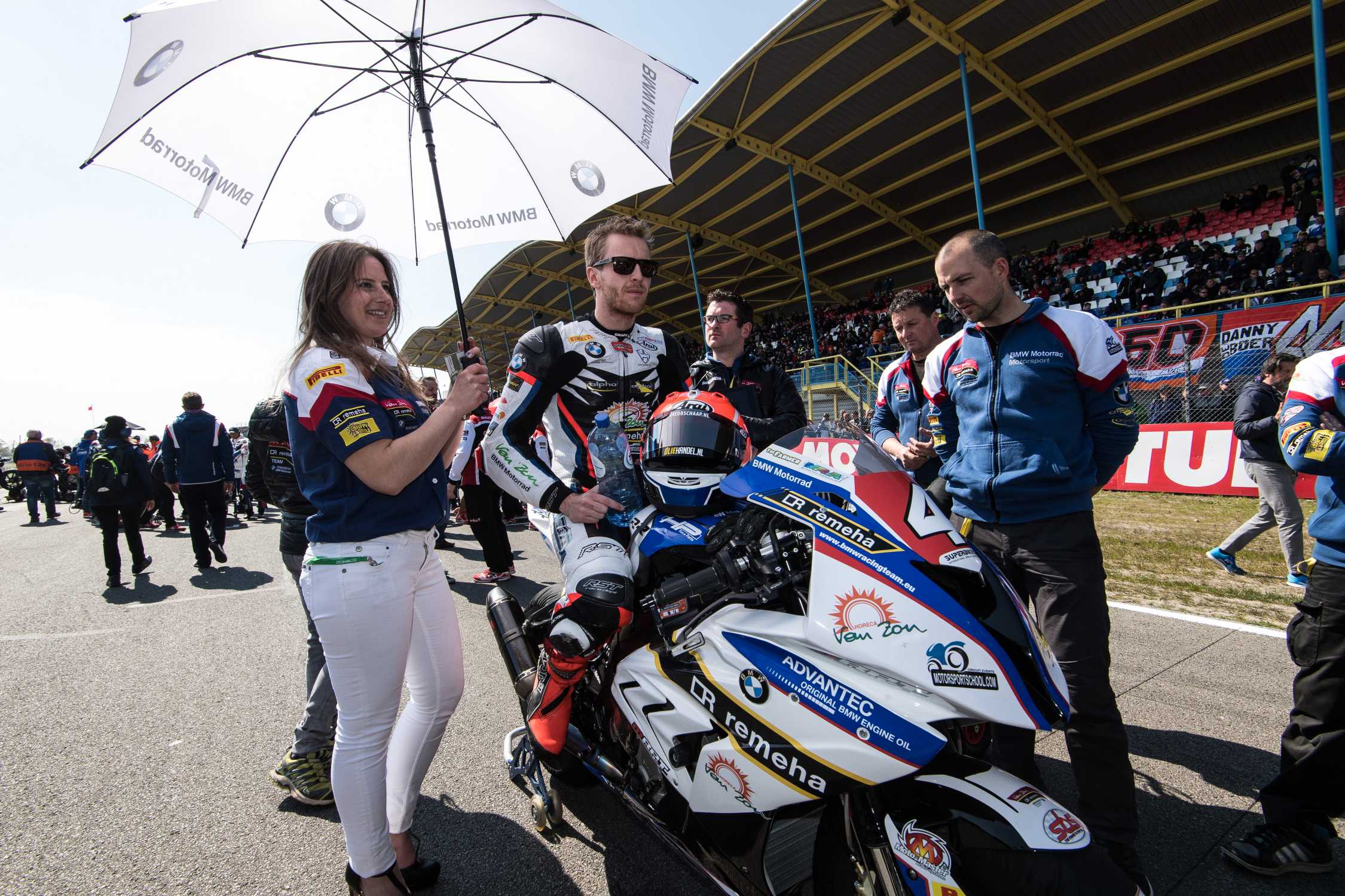 Assen (NED) STK1000 30th April 2017. Team BMW Van Zon Remeha Rider De Boer Danny #4 (NED) BMW ...