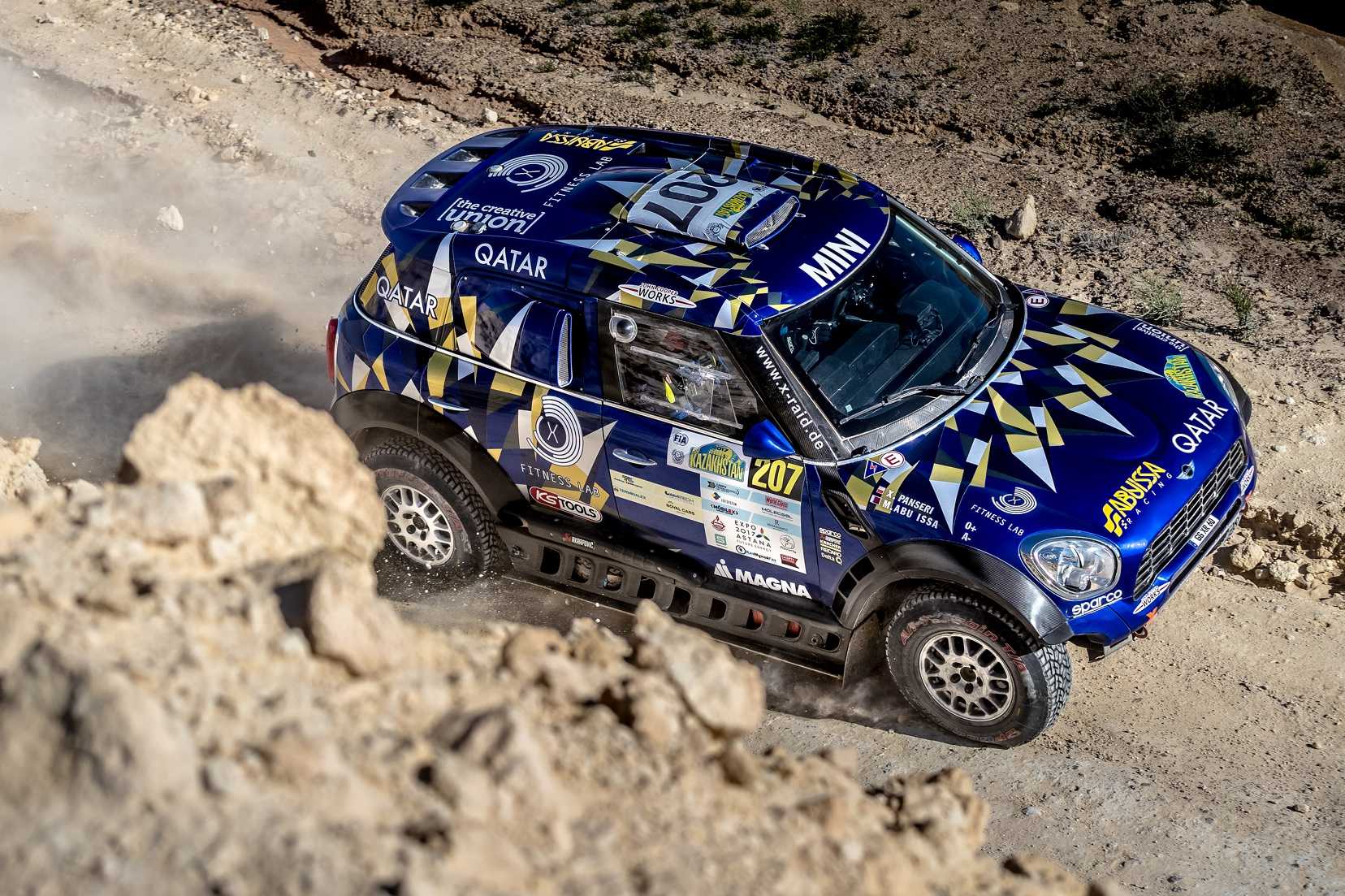 2017 Rally Kazakhstan, Mohamed Abu Issa (QAT), Xavier Panseri (FRA ...