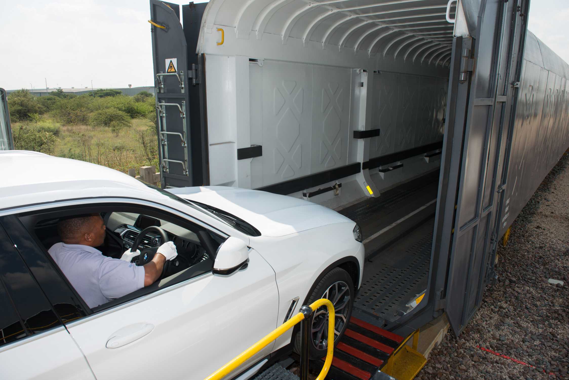 The first rail transport of South Africa-built new BMW X3s leaves Plant ...