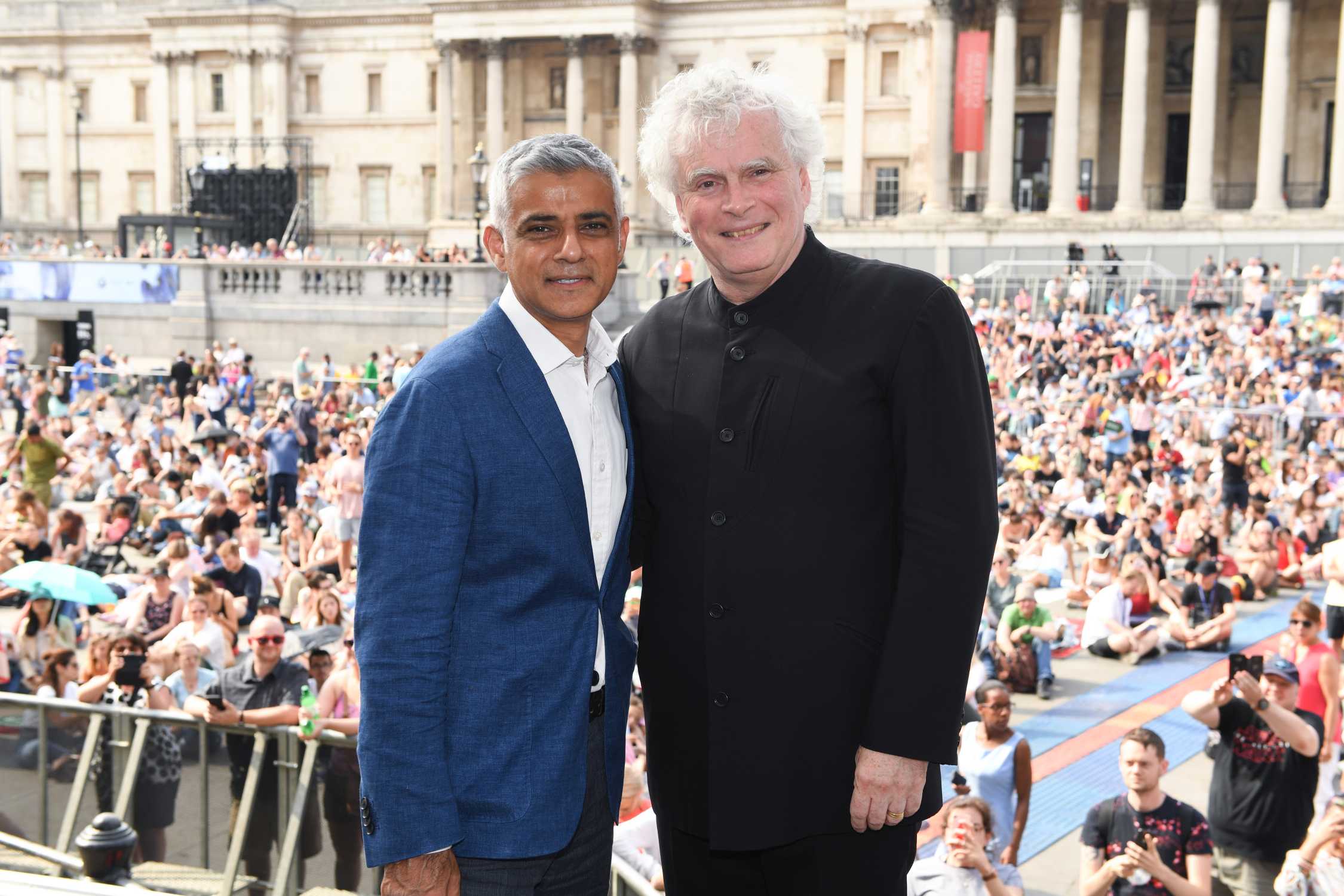 BMW Classics 2018 on Trafalgar Square in London: Sadiq Khan (Mayor of ...