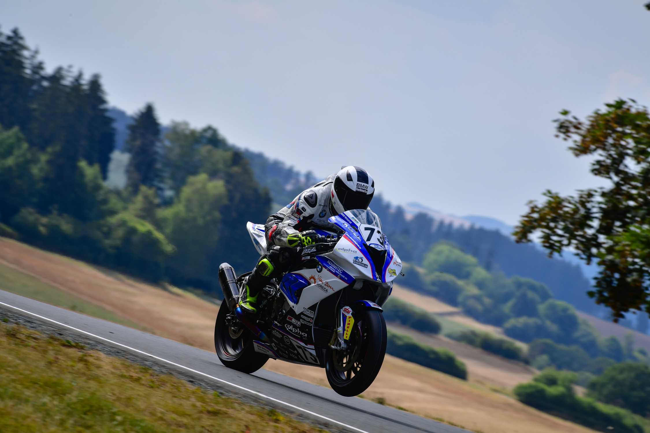 Schleiz (GER) IDM German SBK 29th July 2018. Team VanZone Remeha BMW ...