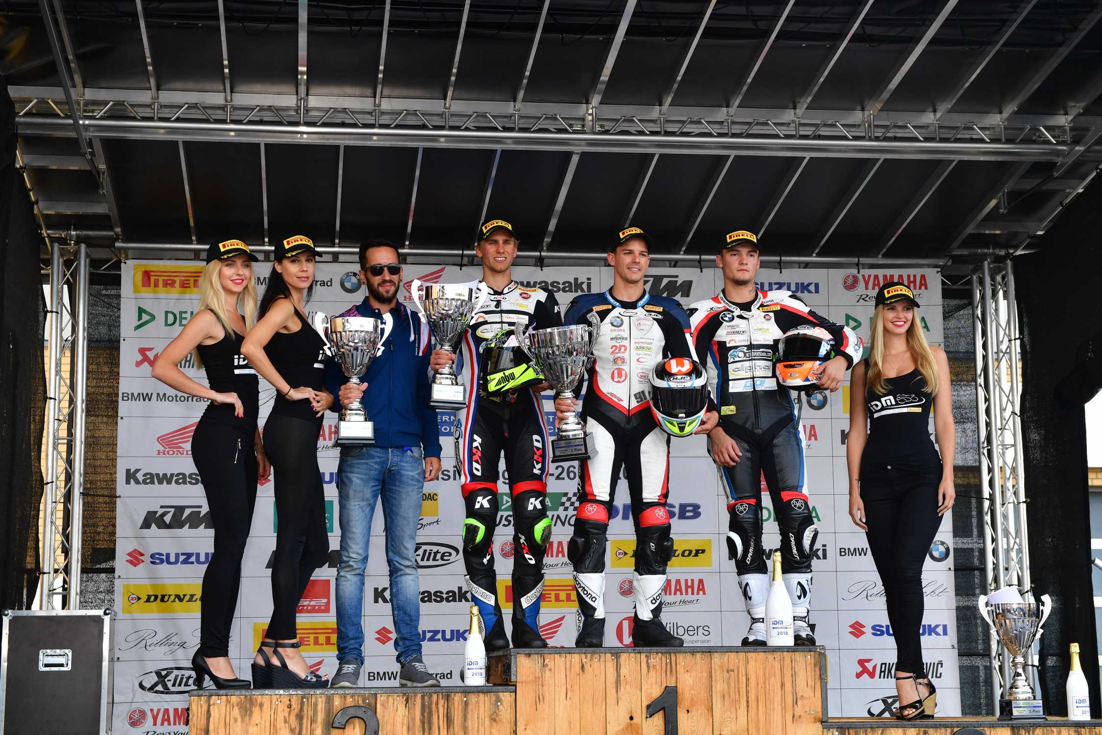 Lausitzring (GER) IDM German SBK 26th August 2018. Wilbers-BMW-Racing ...