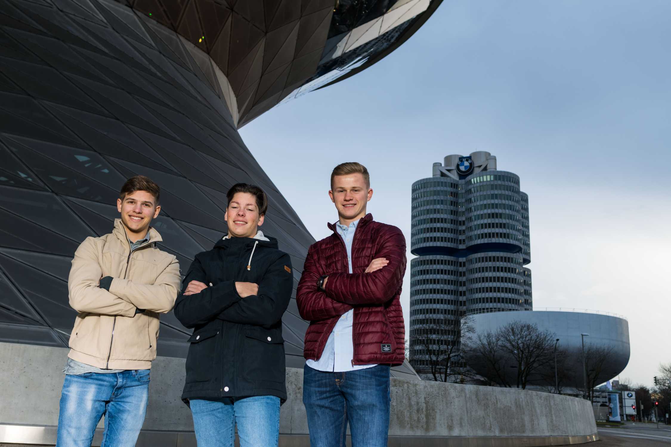 Munich (GER), 9th January 2020. BMW Junior Team, Dan Harper, Max Hesse ...