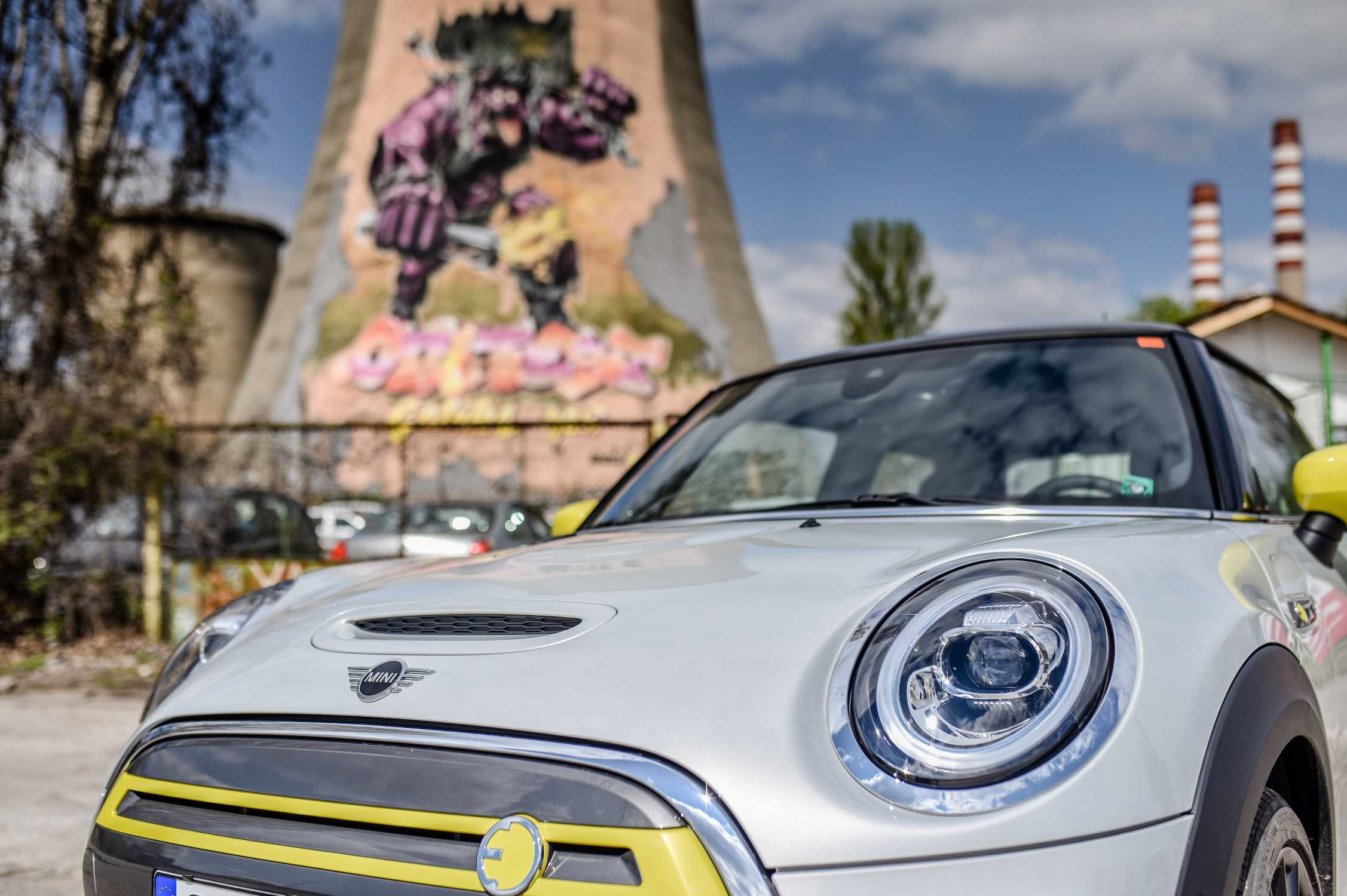 The all new MINI Cooper S E on the Spring streets of Sofia, Bulgaria ...