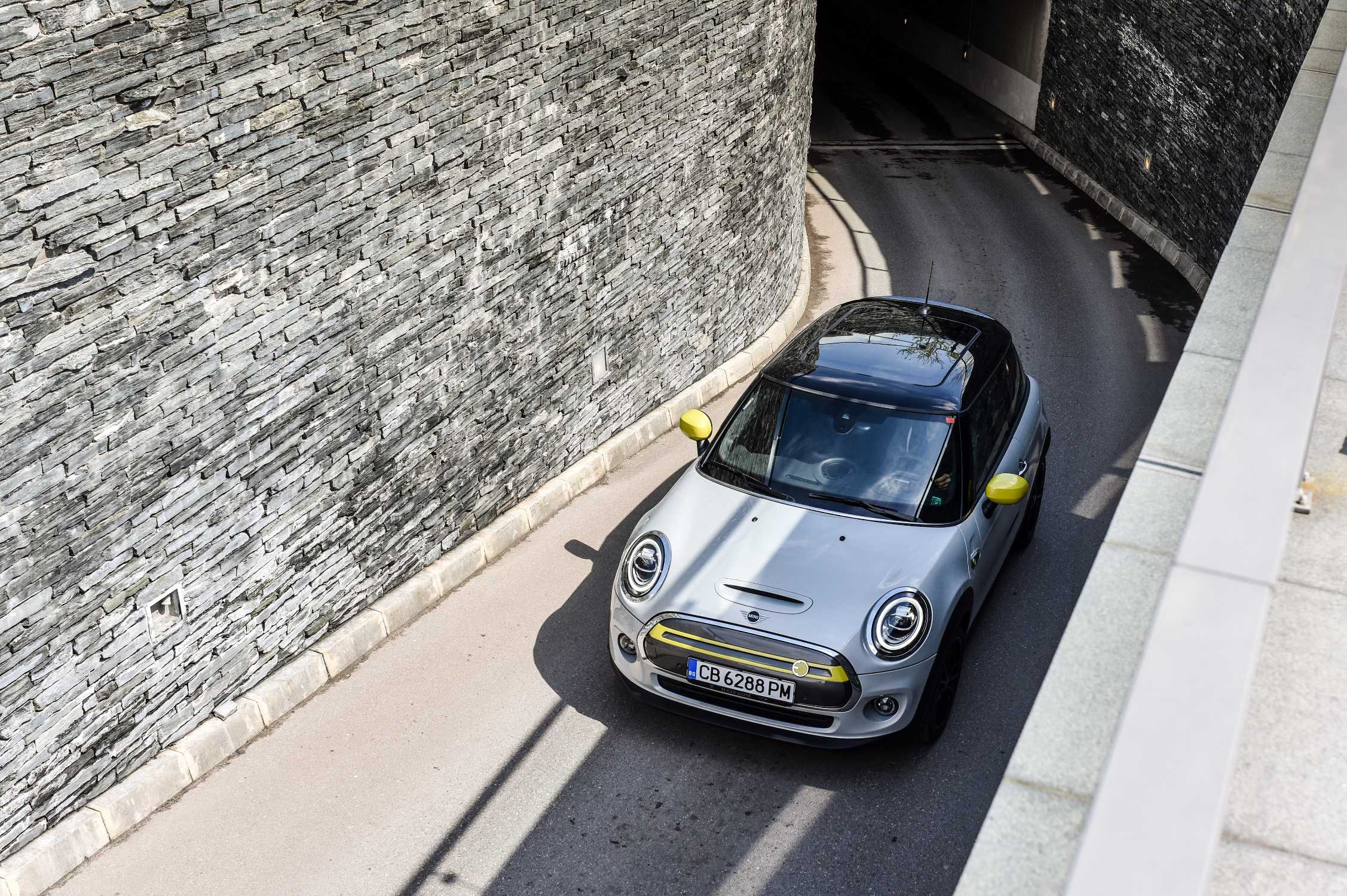 The all new MINI Cooper S E on the Spring streets of Sofia, Bulgaria ...