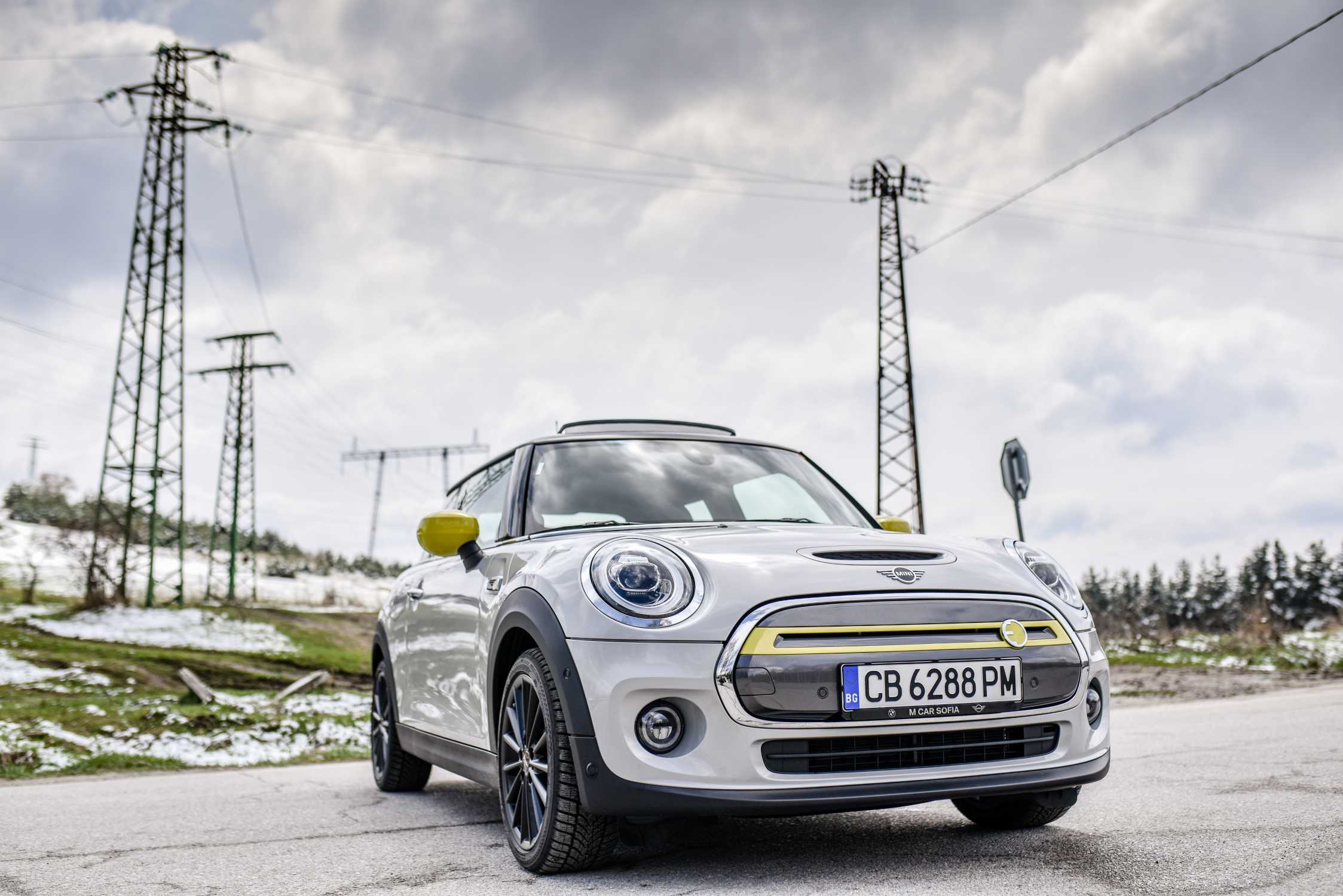 The all new MINI Cooper S E on the Spring streets of Sofia, Bulgaria ...