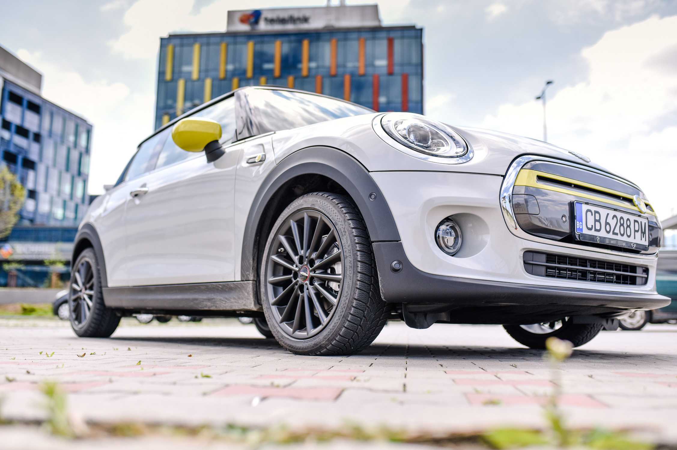 The all new MINI Cooper S E on the Spring streets of Sofia, Bulgaria ...