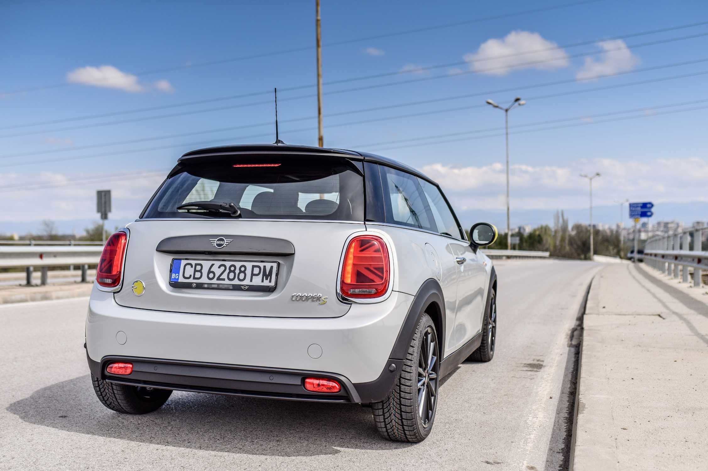 The all new MINI Cooper S E on the Spring streets of Sofia, Bulgaria ...
