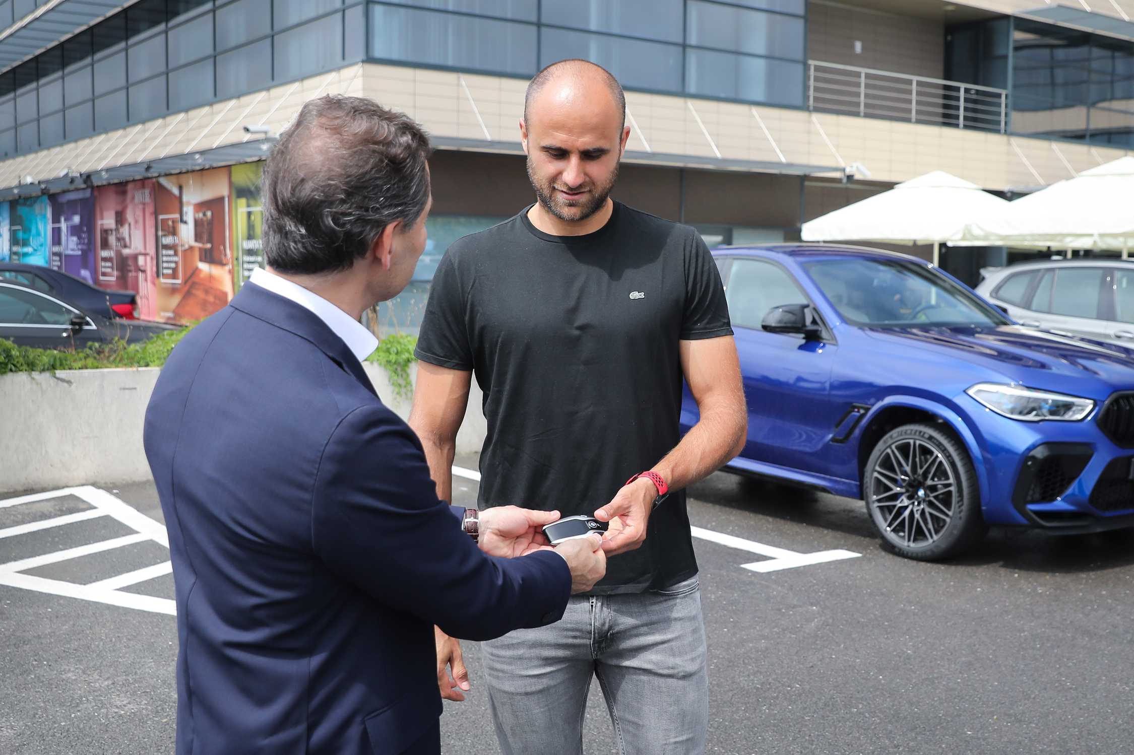 Marius Copil and Horia Tecău are testing the new BMW M Competition ...