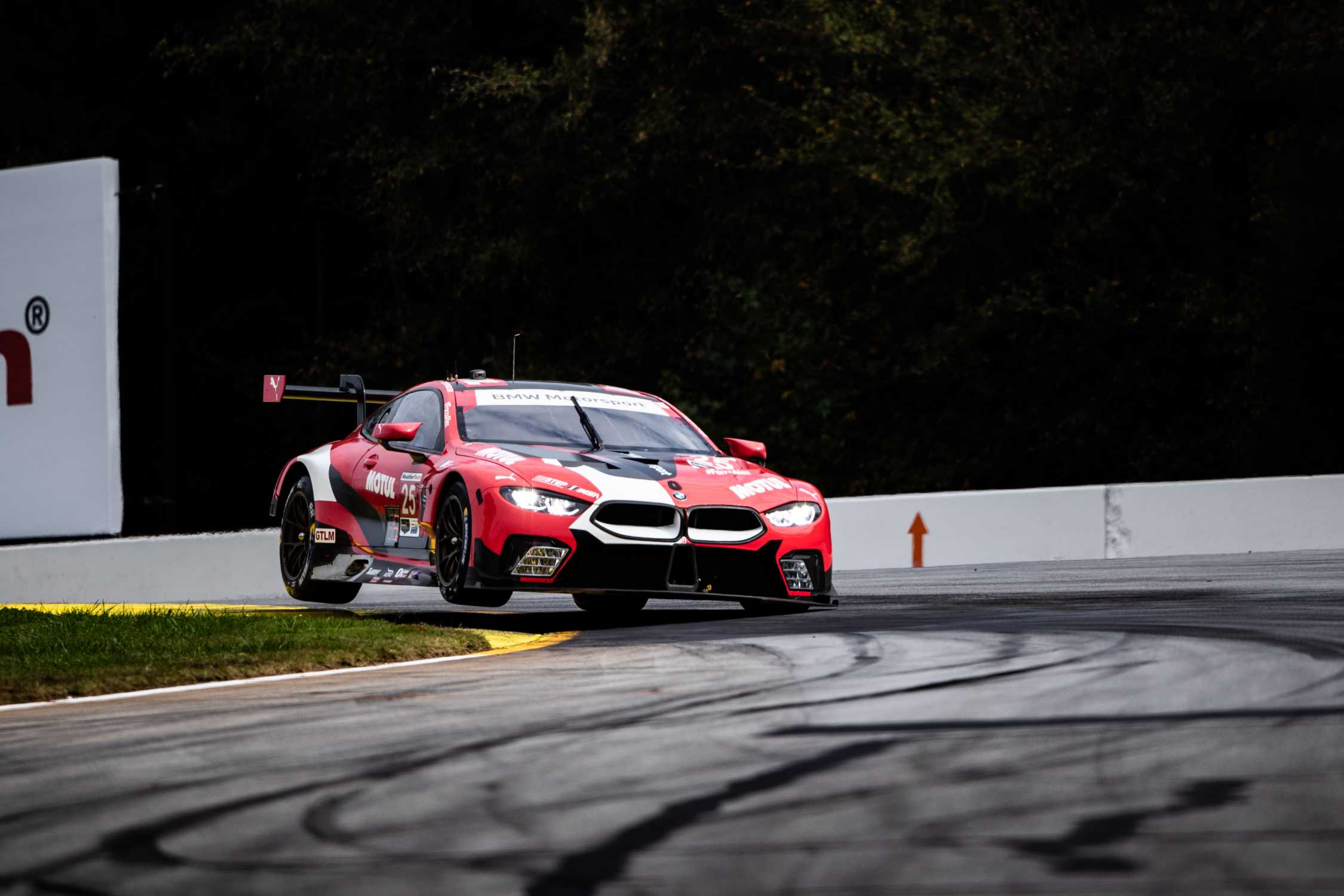 BMW Team RLL No 25 M8 GTE IMSA Motul Petit Le Mans Qualifying.