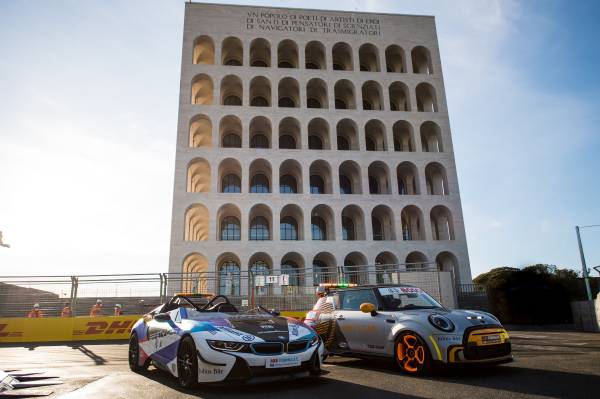New FIA Formula E Safety Car from BMW Group made its debut at Rome E ...