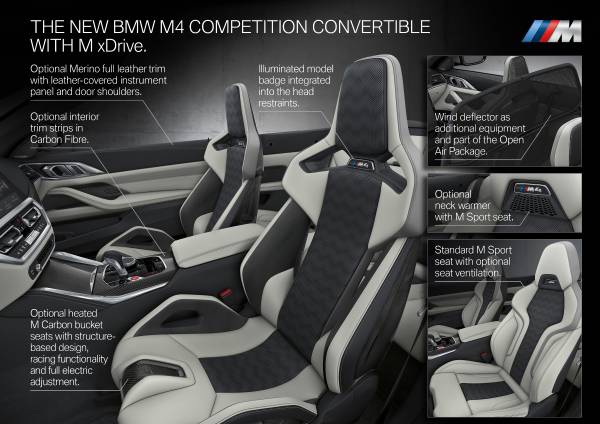 The new BMW M4 Competition Convertible with M xDrive.