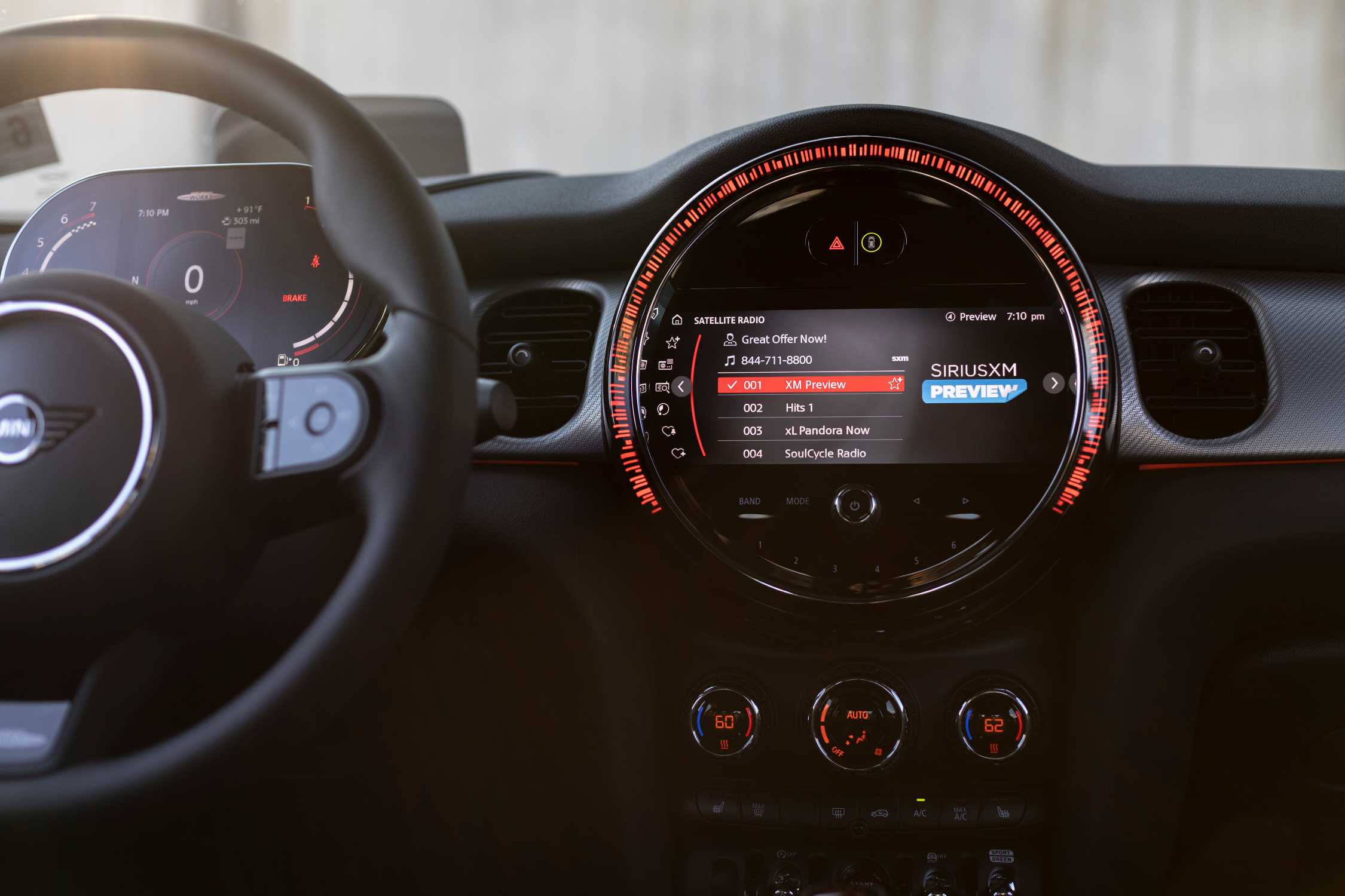 MINI USA MAKES SIRIUSXM STANDARD FEATURE ON FULL 2022 MODEL YEAR LINEUP.