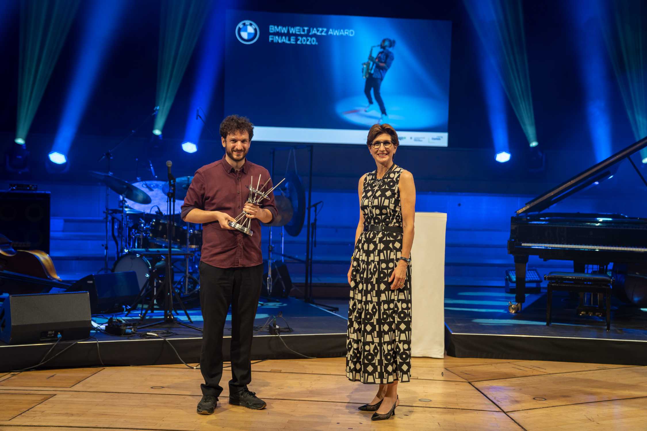 BMW Welt Jazz Award 2020: Peter Gall with Ilka Horstmeier, Member of ...