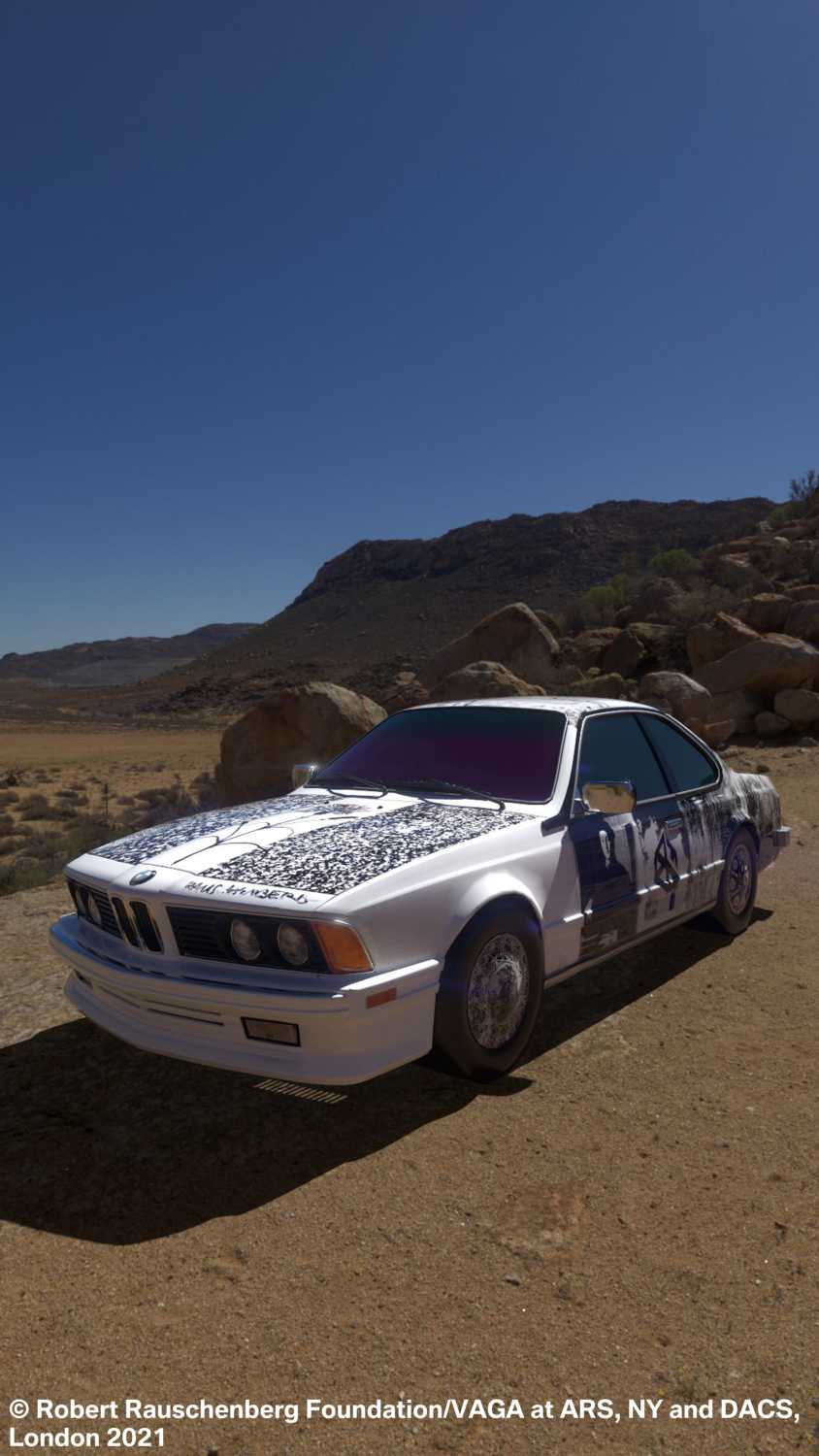 BMW Art Car by Robert Rauschenberg, BMW 635 CSi, 1986, augmented ...