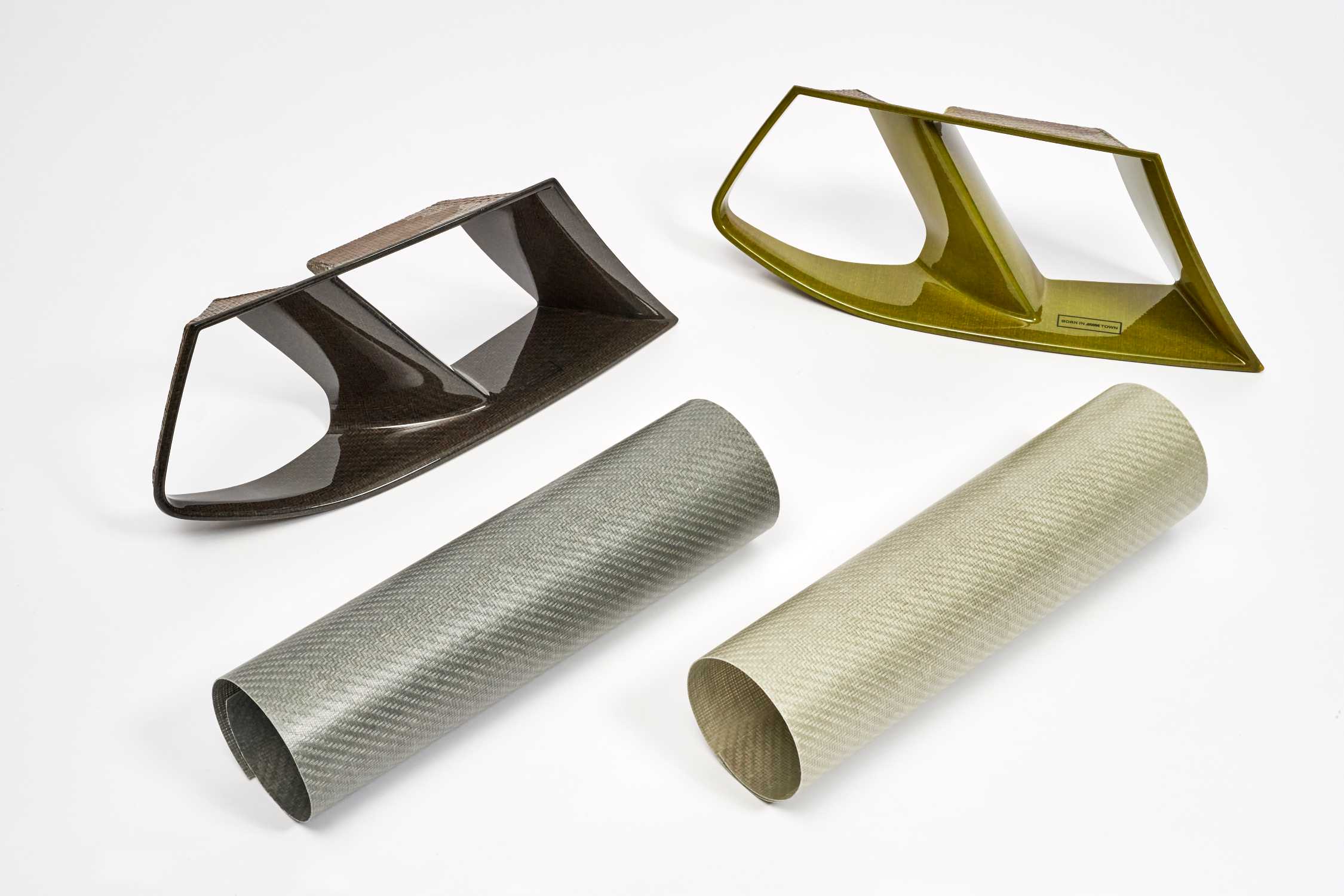 Components made from renewable raw materials and secondary material (11 ...