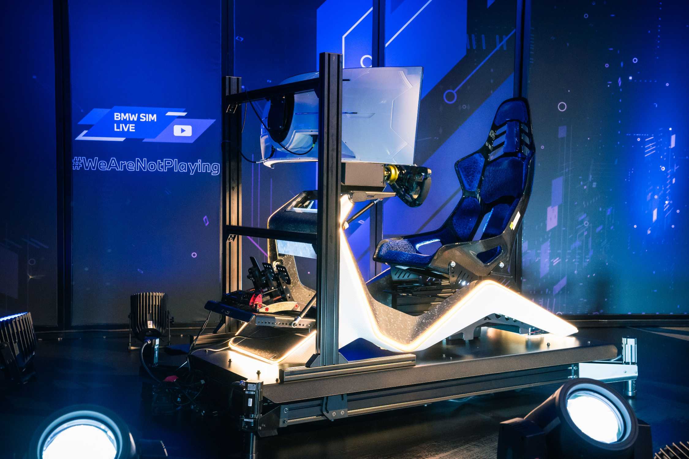 Munich (GER), 20-21 November 2021. BMW SIM Live, BMW Welt, sim racing ...