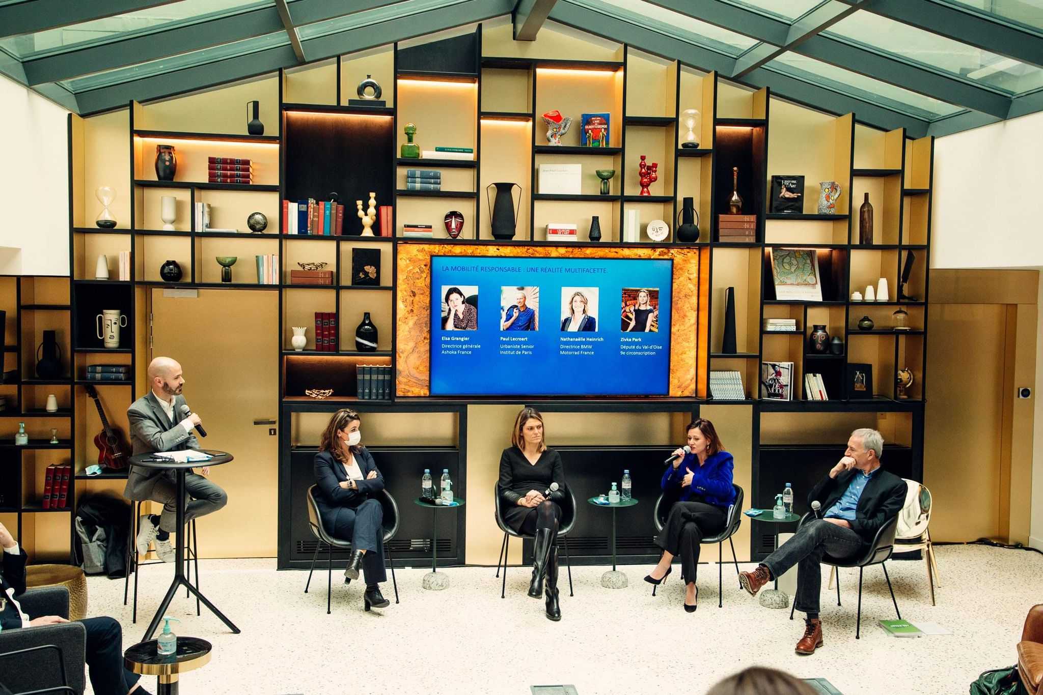 Benoit Régent, Prospective Director Dentsu France; Zivka Park, Deputy of Val-d'Oise 9th district ...