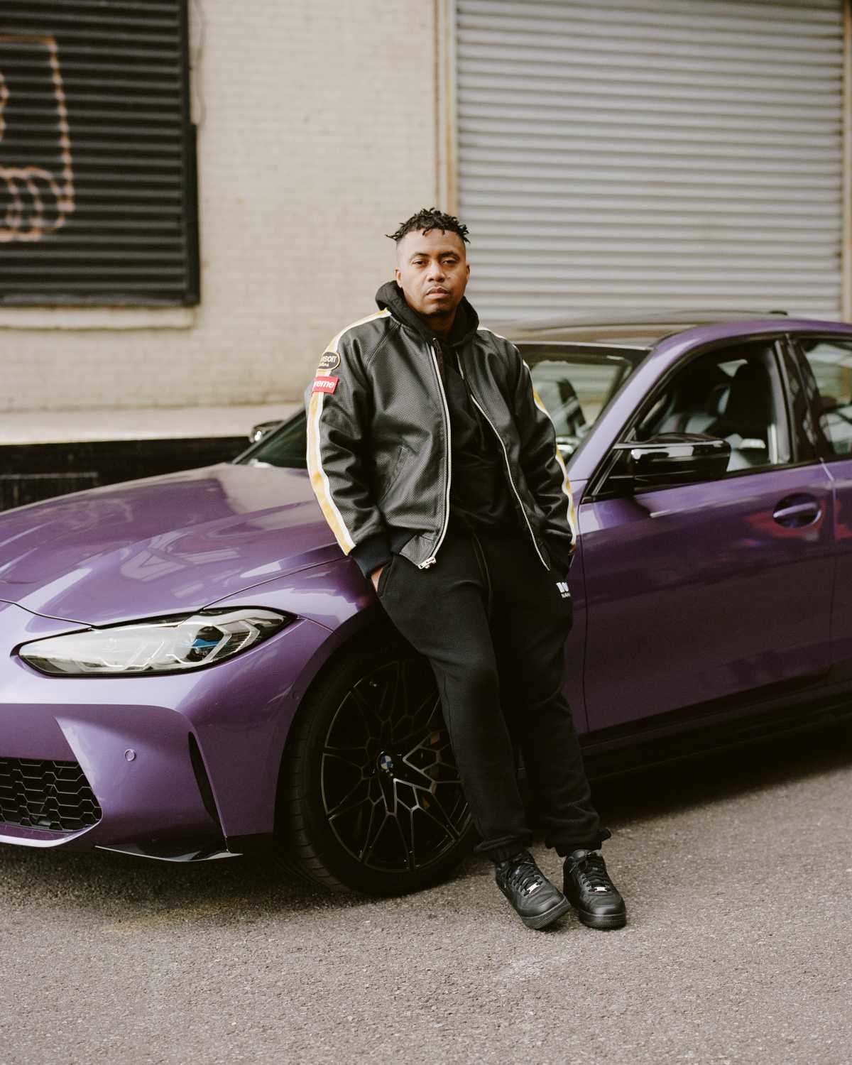 Kennedy Yanko (artist) together with NAS (rapper) at her studio in New ...