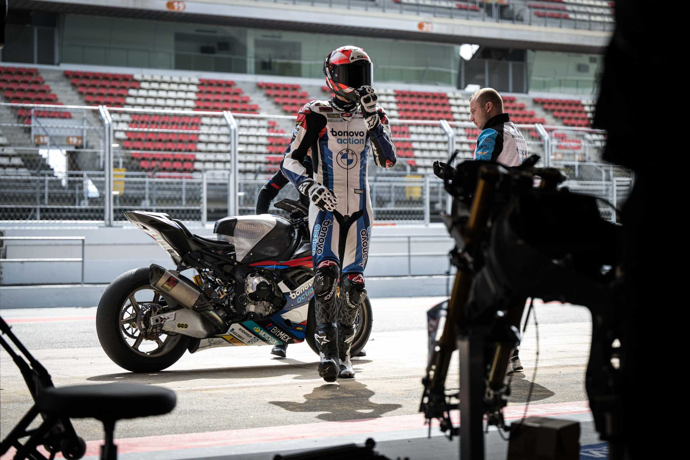 Barcelona (SPA), 25th March 2022. Winter Test. BMW Motorrad Motorsport ...