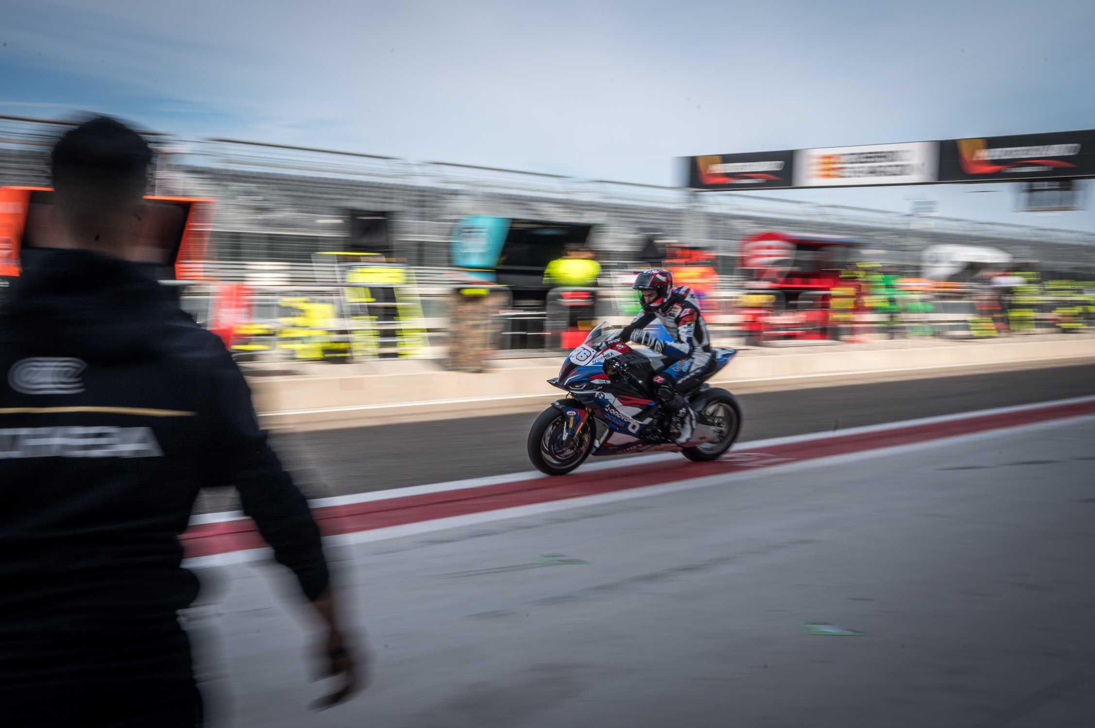 Aragon (SPA), 04th April 2022. Dorna Official Winter Test. BMW Motorrad ...