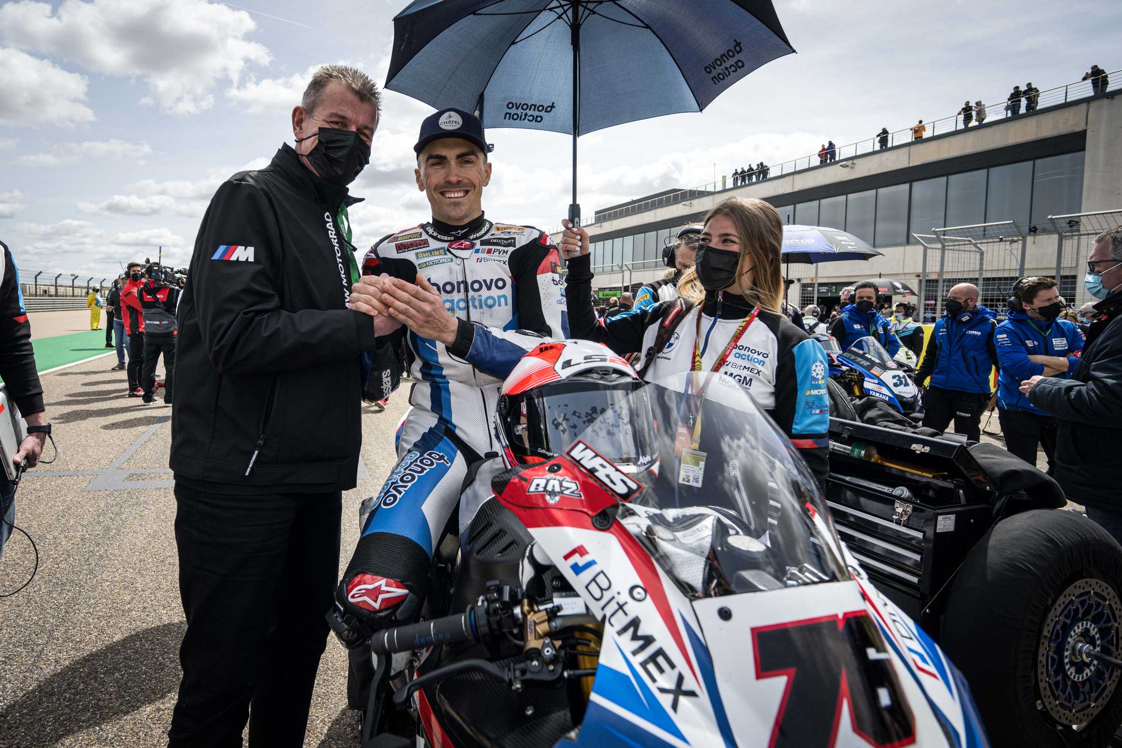 Aragon (SPA), 09th April 2022. FIM Superbike World Championship BMW ...