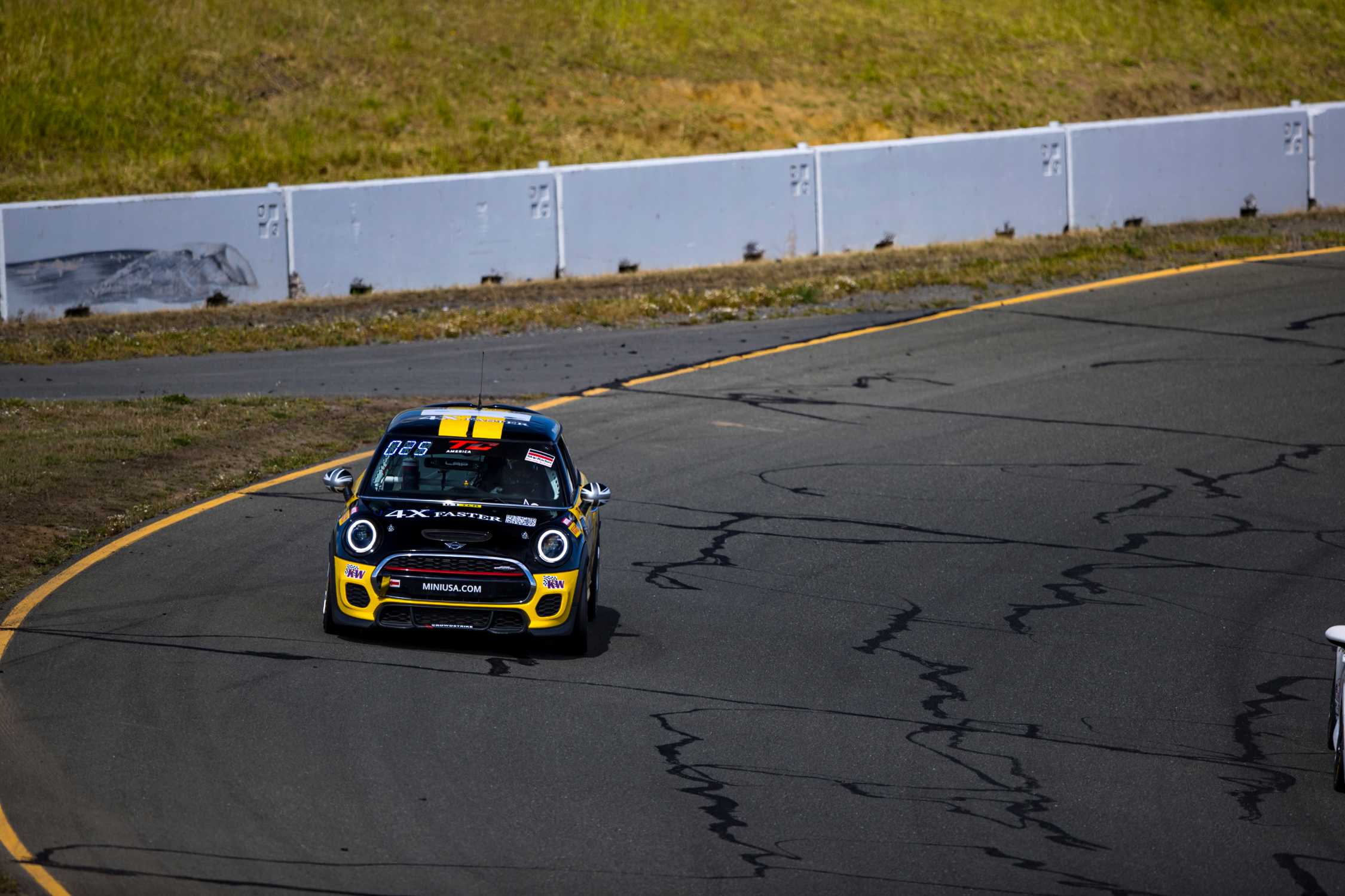 The MINI John Cooper Work Race Team at Sonoma