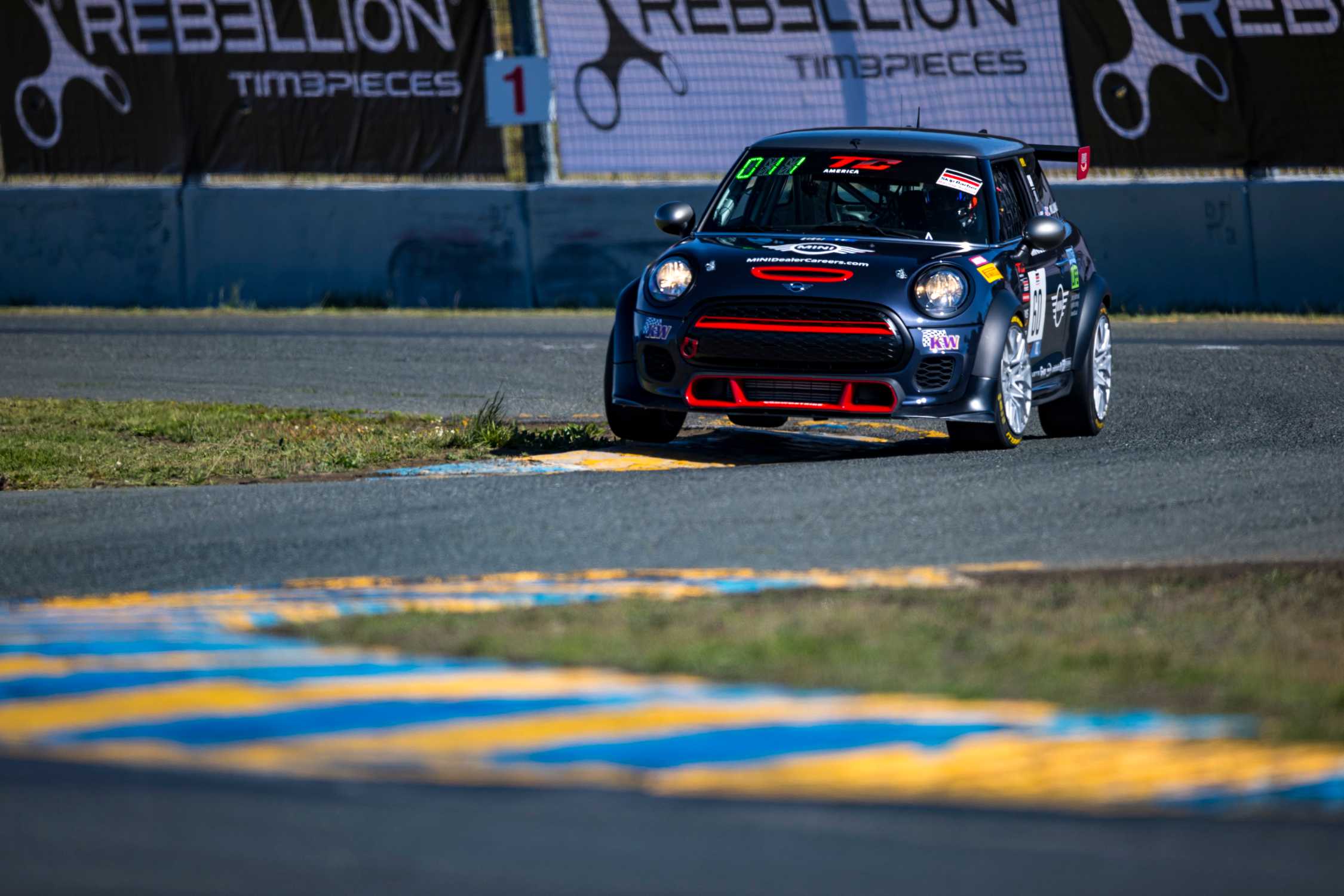 The MINI John Cooper Work Race Team at Sonoma