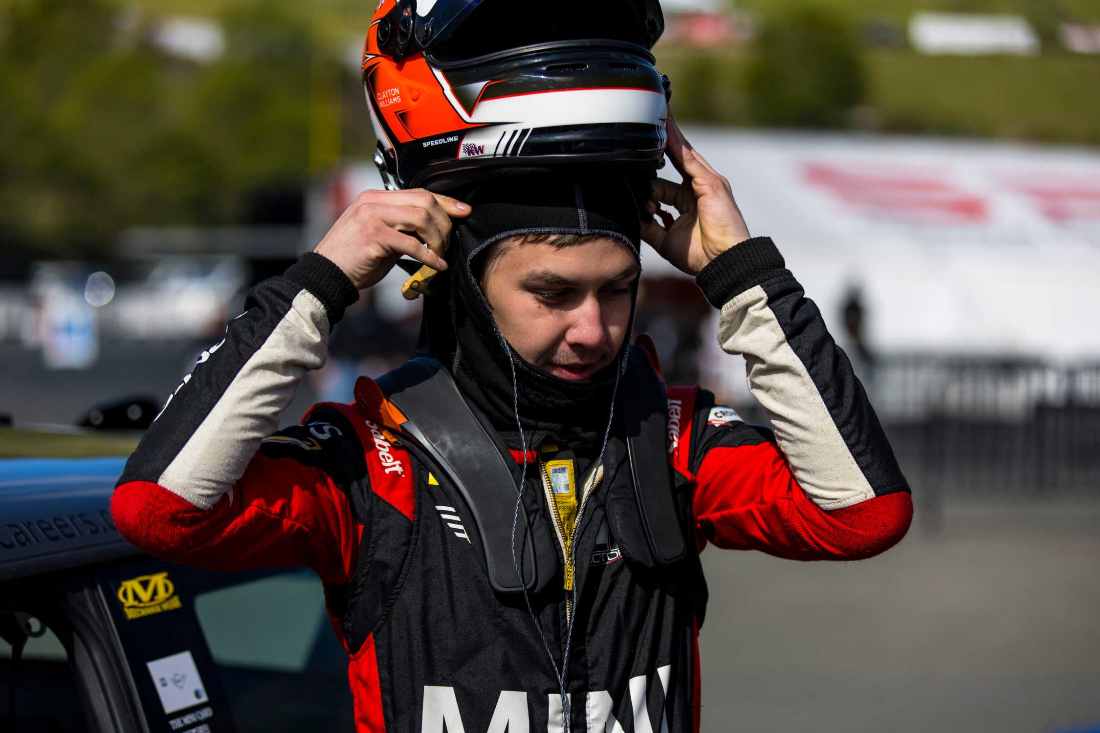 The MINI John Cooper Work Race Team at Sonoma