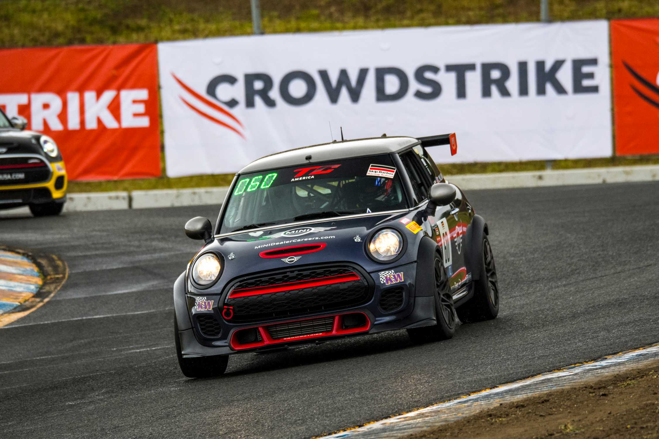 The MINI John Cooper Work Race Team at Sonoma