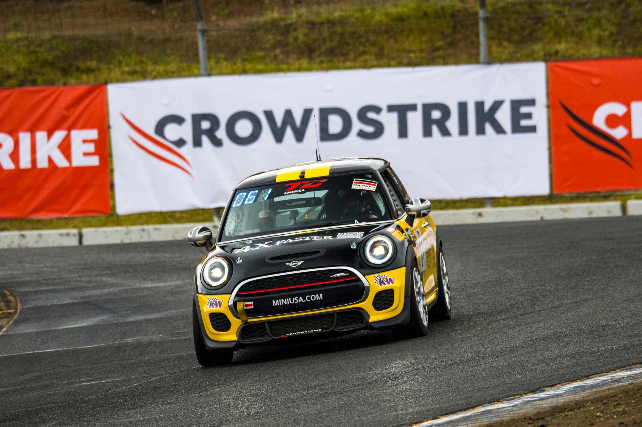 The MINI John Cooper Work Race Team at Sonoma
