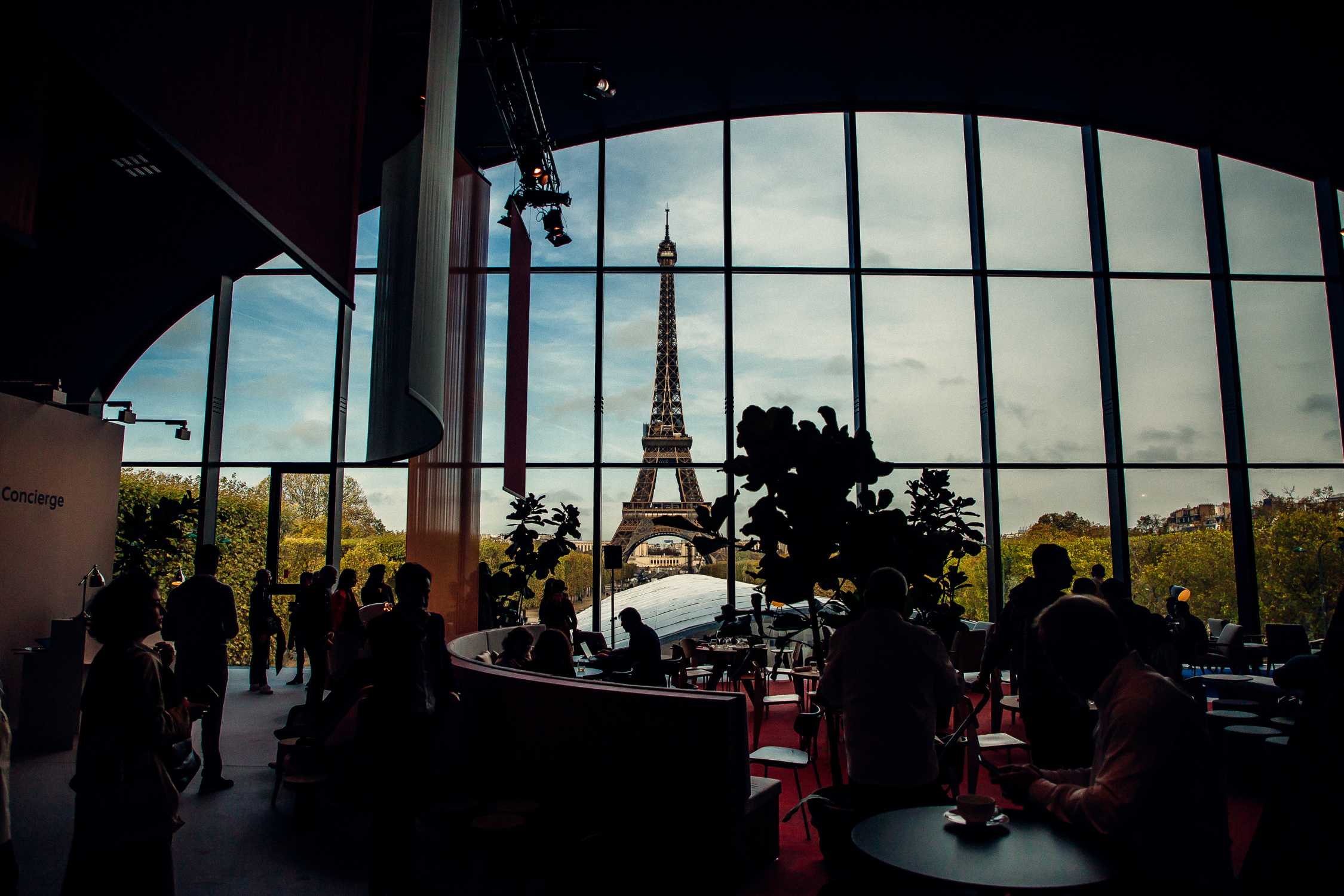 Collector's Lounge at Paris+ par Art Basel, Grand Palais Éphémère, October 2022. Photo ...