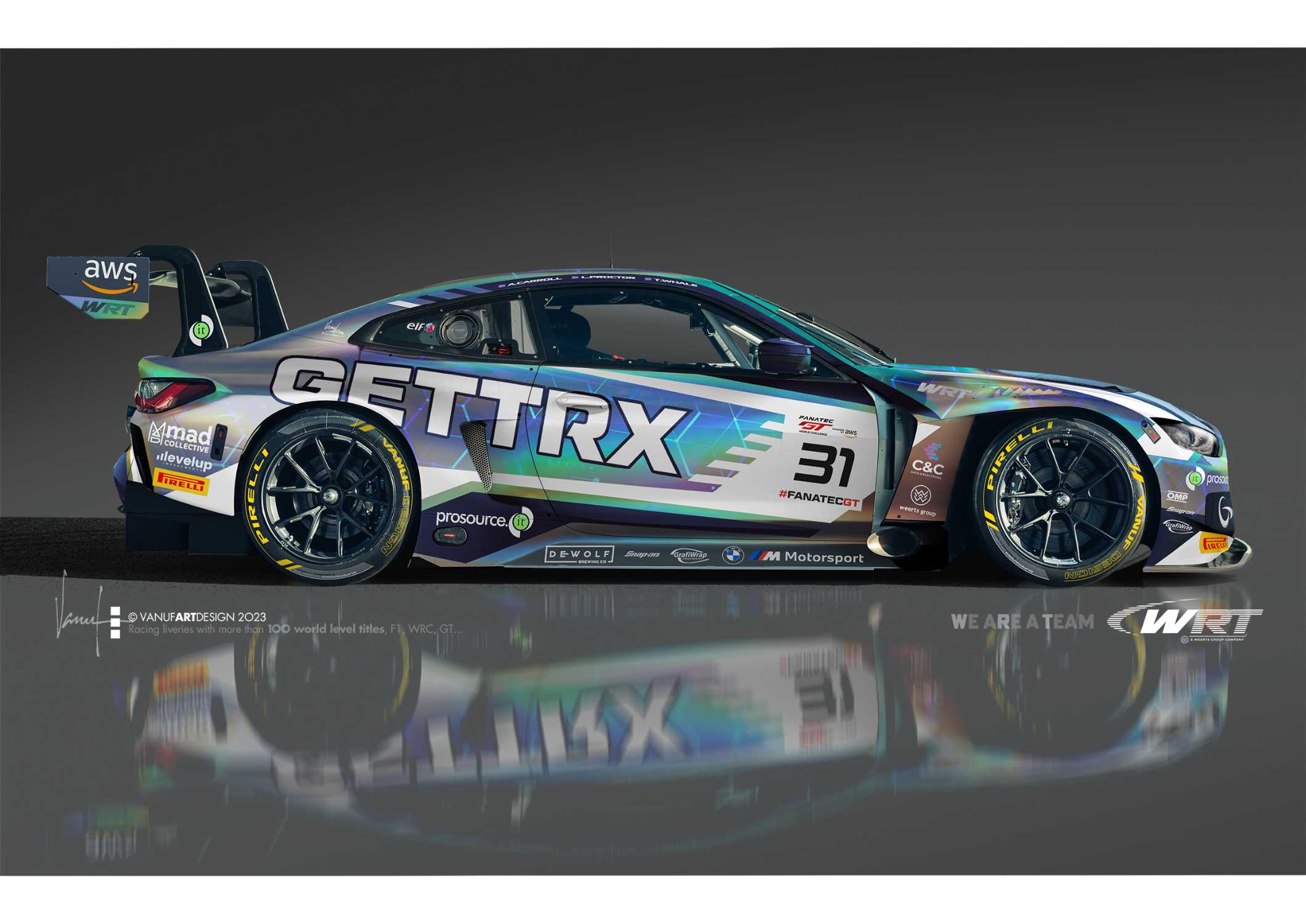 Munich (GER), 20 April 2023. BMW M Team WRT, GT World Challenge Europe ...