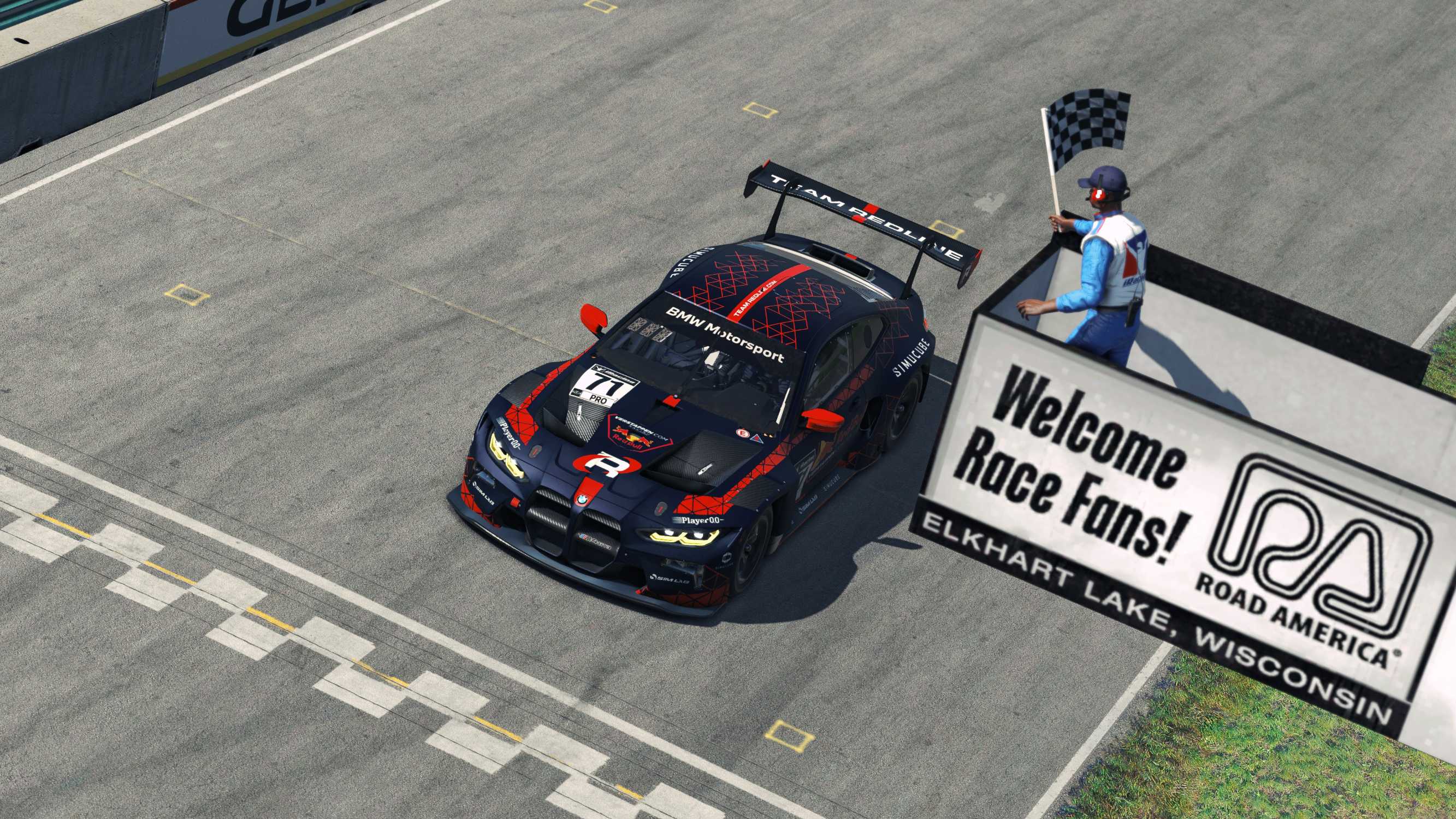 Road America (USA), 23rd April 2023. BMW M Sim Racing, third round of ...