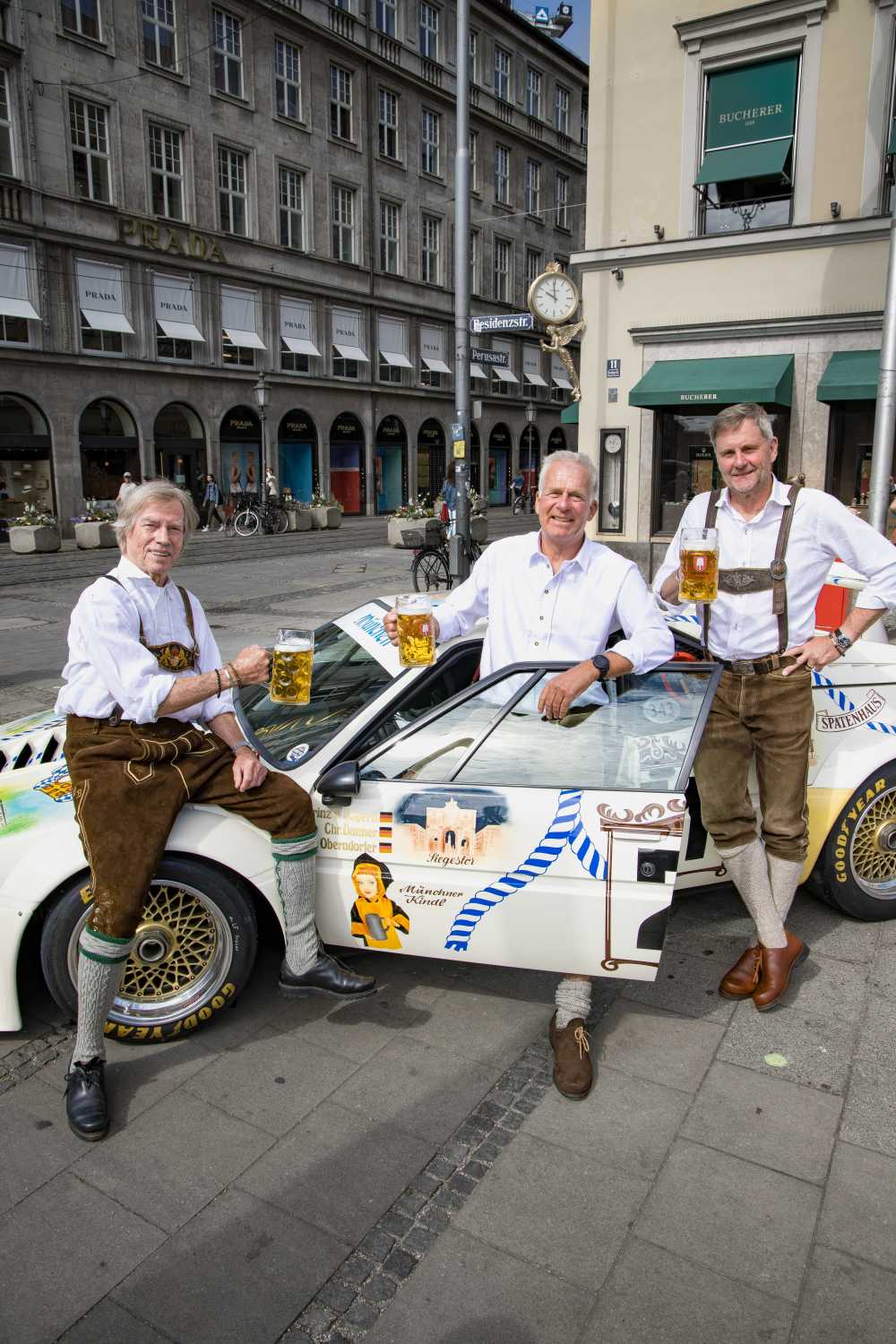 BMW M1 Gruppe 4 "Münchener Wirte" at a photo-shooting at the Spatenhaus an der Oper, Munich HRH ...