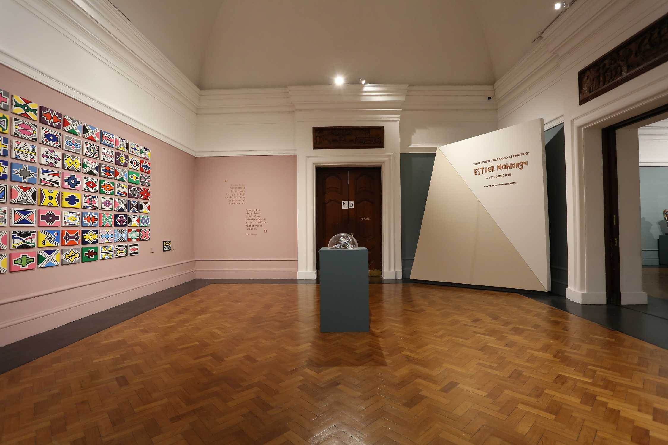 Then I Knew I Was Good at Painting": Esther Mahlangu. A Retrospective. Exhibition view, Iziko ...