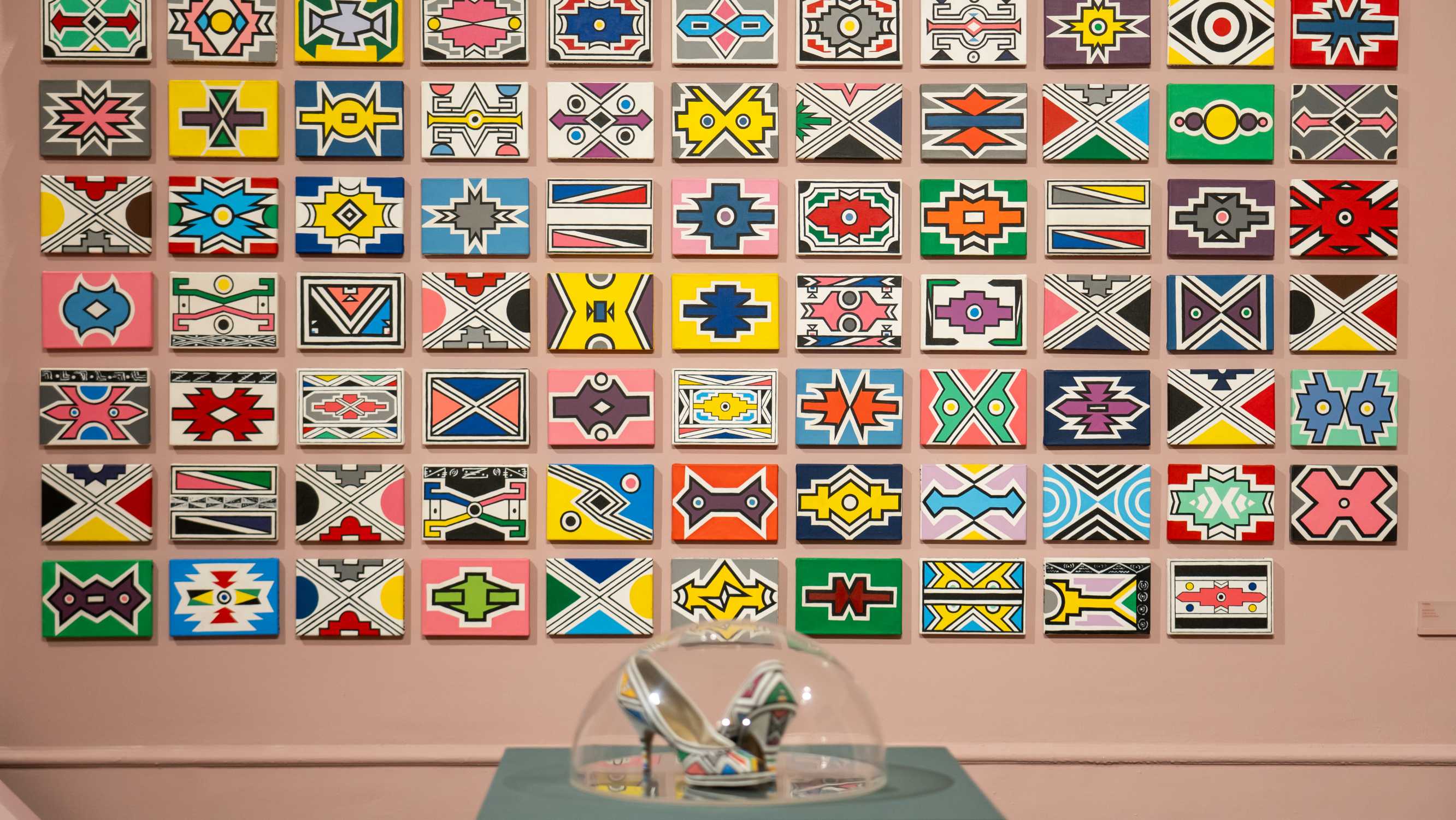 "Then I Knew I Was Good at Painting": Esther Mahlangu. A Retrospective. Exhibition view, Iziko ...