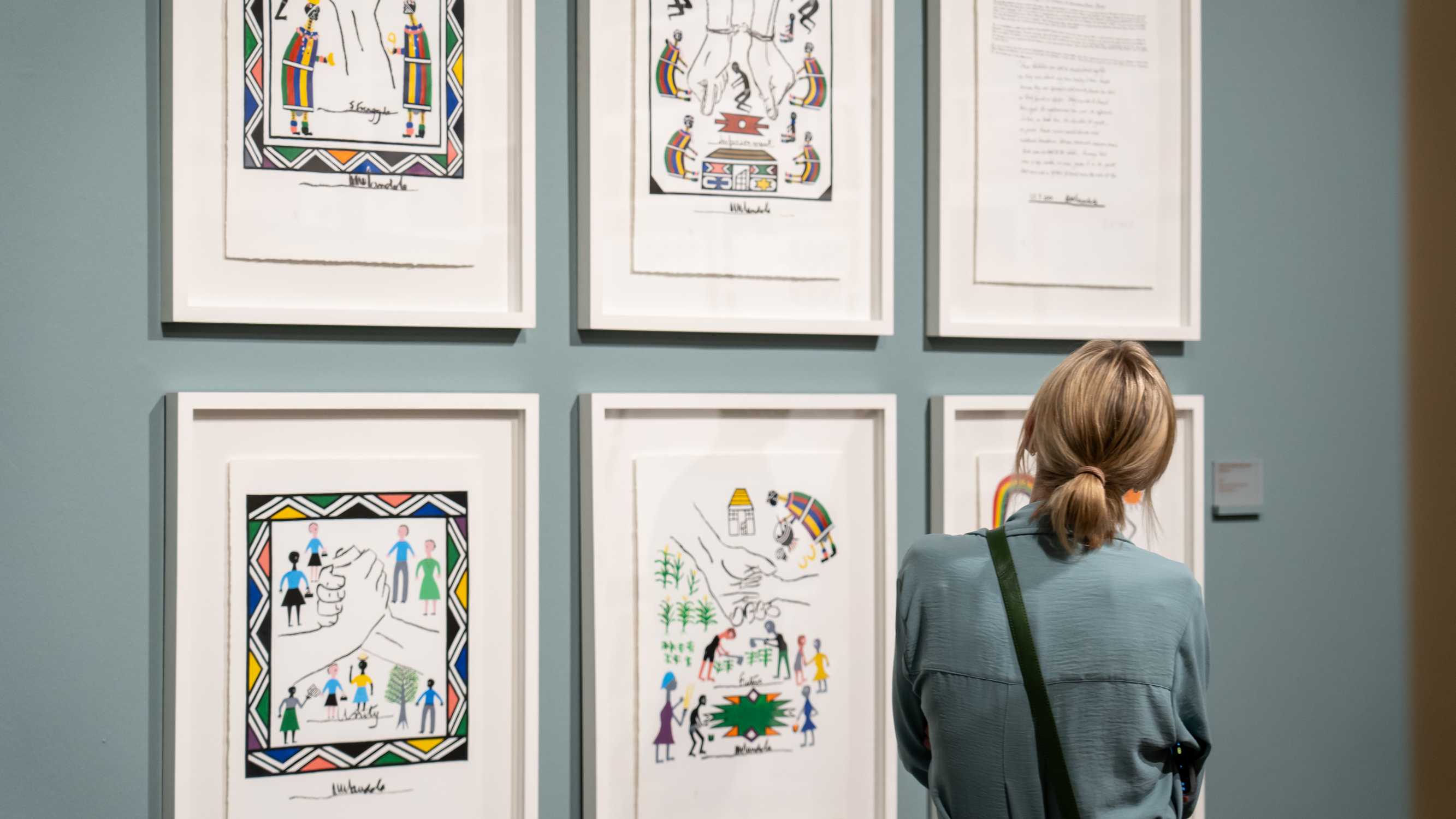 "Then I Knew I Was Good at Painting": Esther Mahlangu. A Retrospective. Exhibition view, Iziko ...